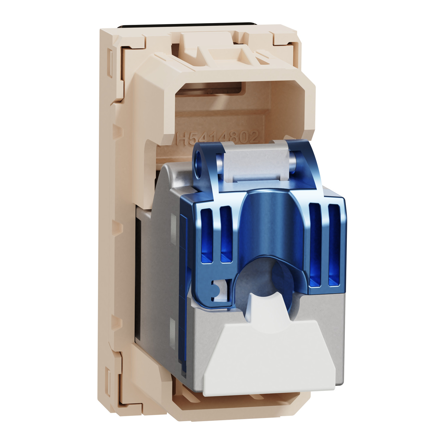 NU341644 - Data socket, New Unica, RJ45 CAT 6 STP, straight, click ...