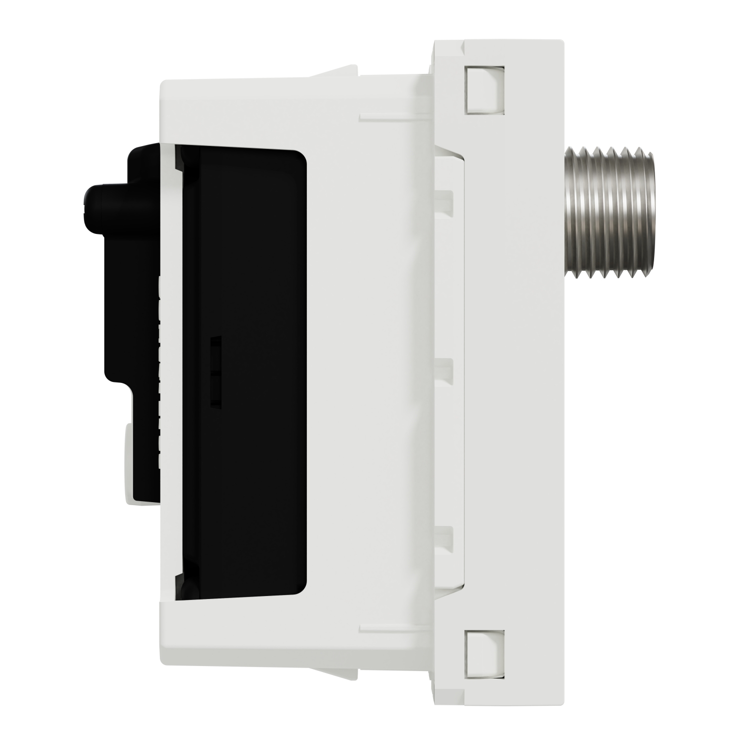 NU345018 - TV/FM/SAT socket, New Unica, mechanism, 2 modules, male IEC ...