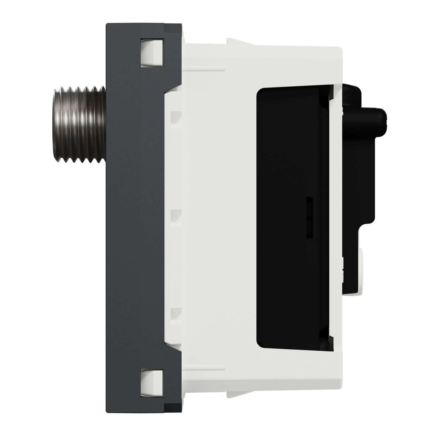 NU345054 - TV/FM/SAT socket, New Unica, mechanism, 2 modules, male IEC ...