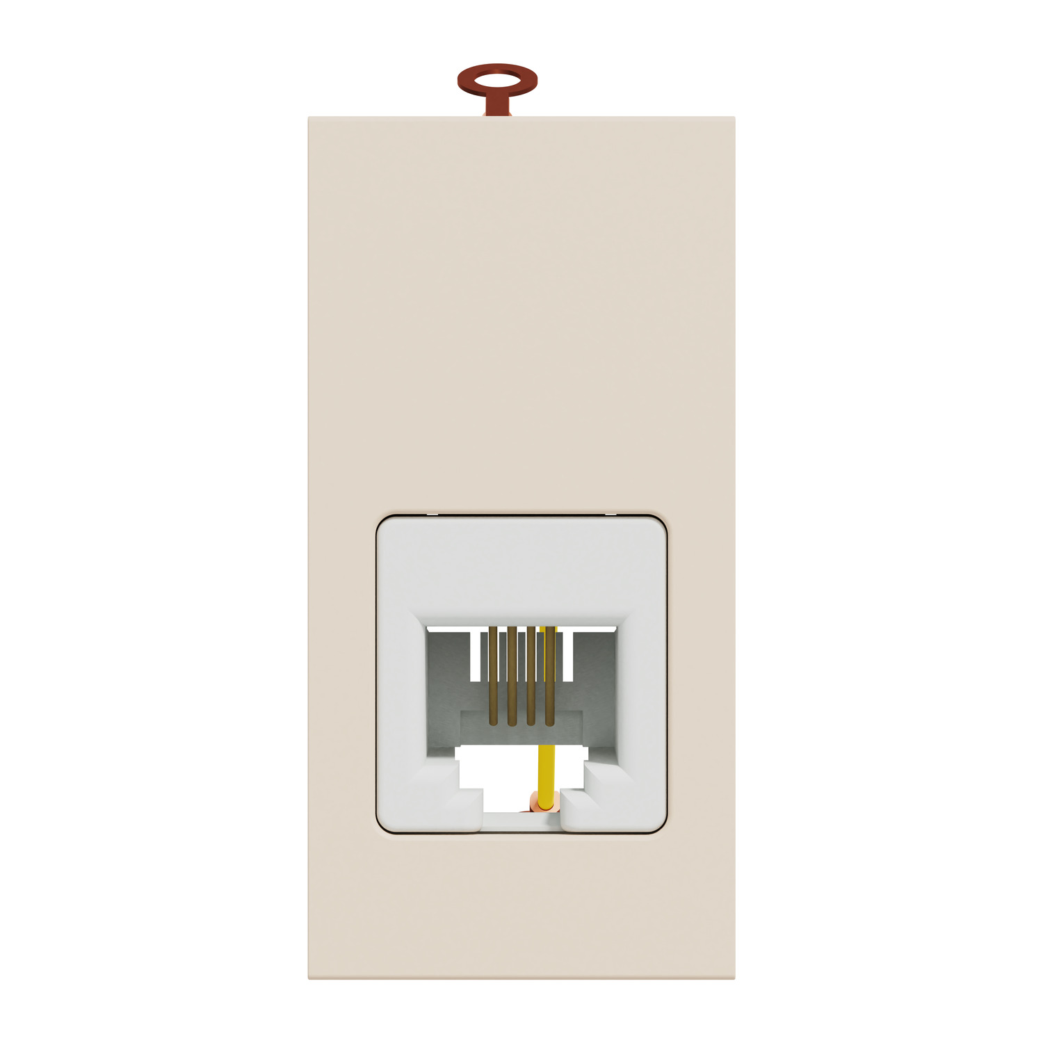 NU349144 - Telephone socket, New Unica, RJ12, 1 connector, 1 module ...