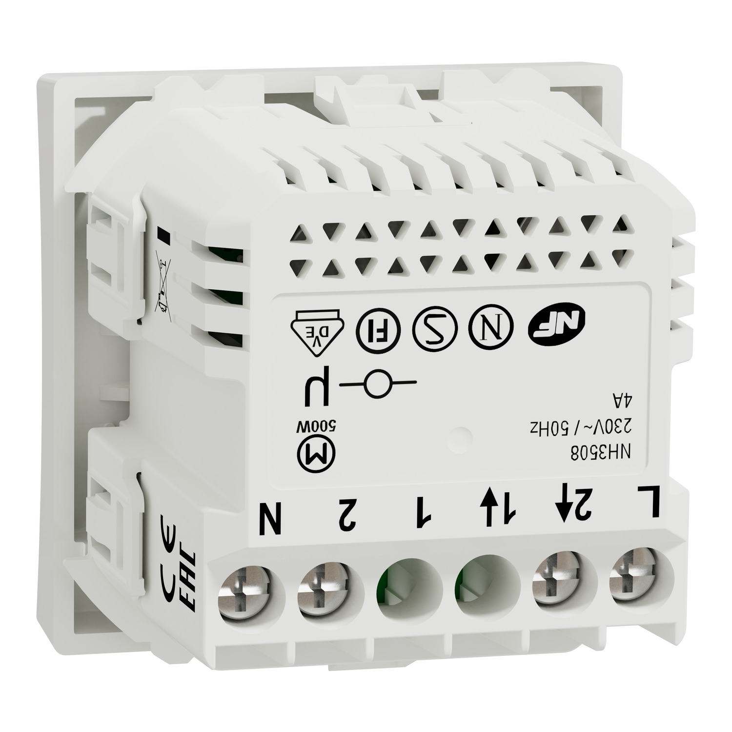 NU350820W - Connected shutter control, New Unica, Wiser, white ...