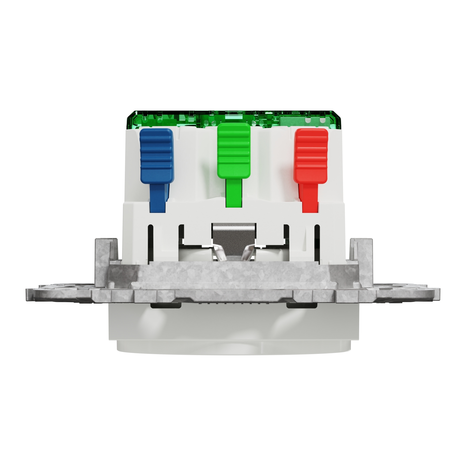 NU501718 - German socket outlet and USB C, New Unica, 10.5 W, 2 modules ...