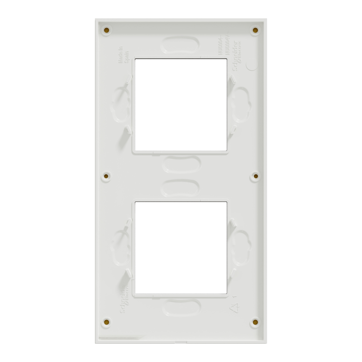 NU6004V80F - Cover frame, Unica Pure, 2 gangs, aluminium | Schneider ...