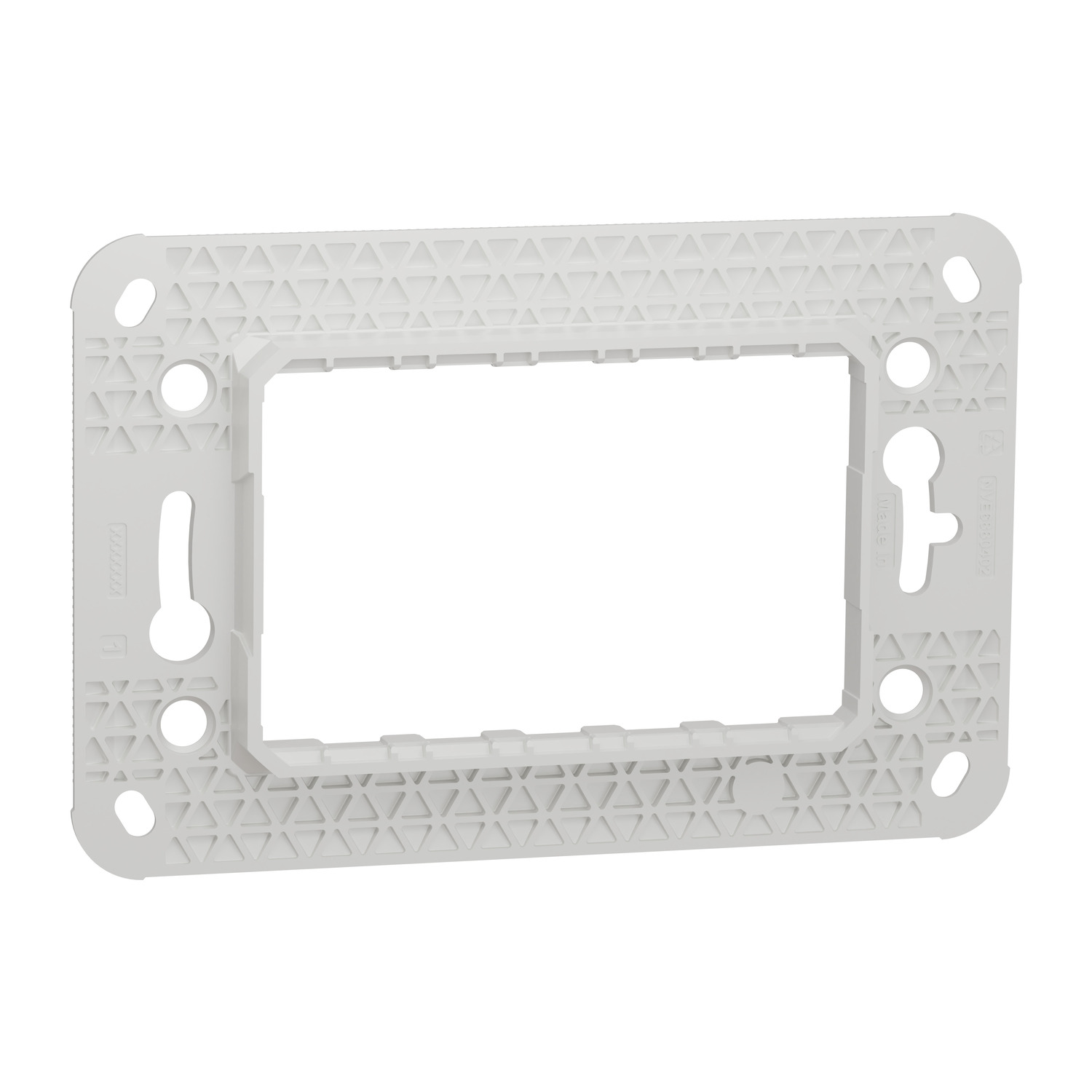 NU7103P - New Unica, fixing frame, plastic, 3 modules 1 gang ...