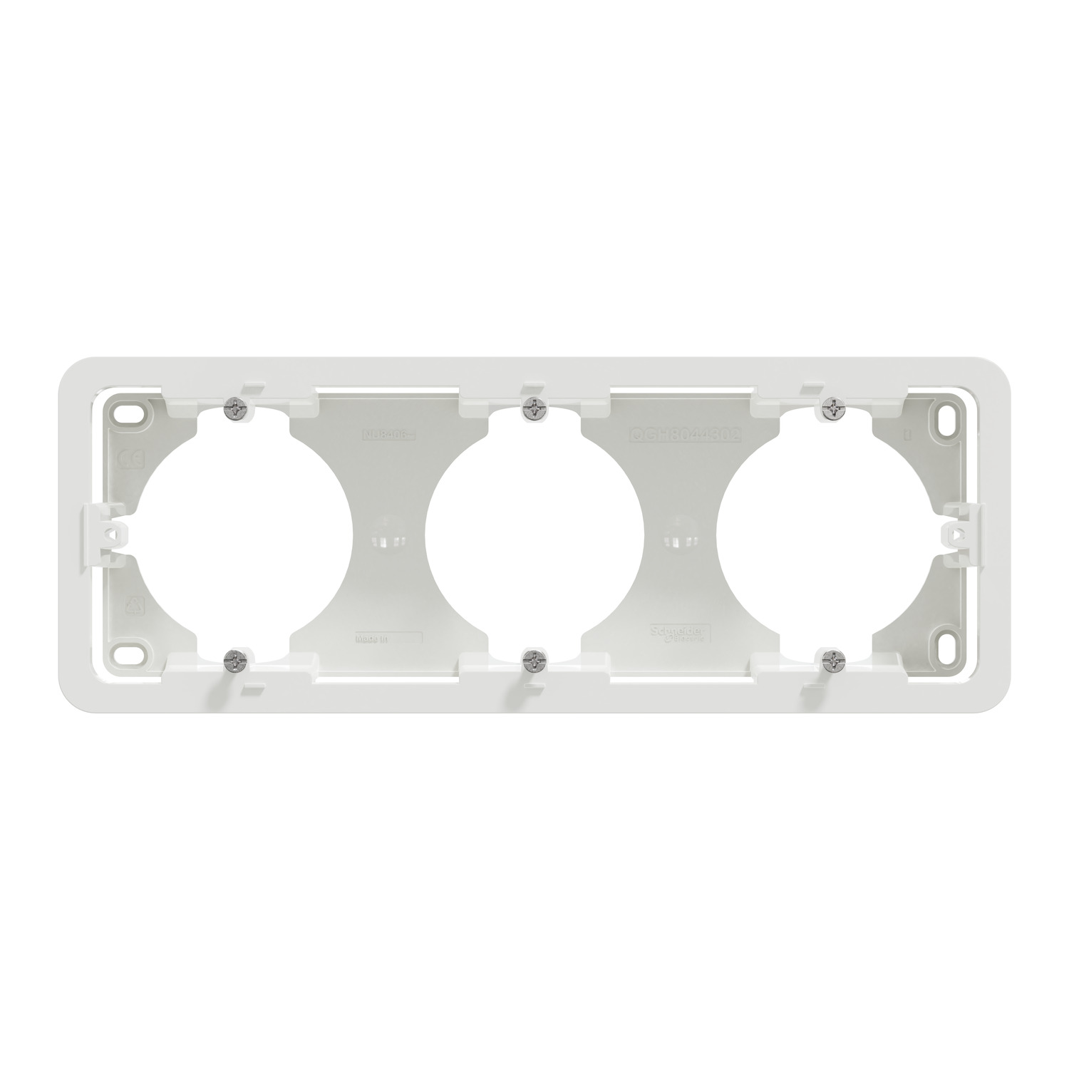 NU840618 - New Unica - mounting box - surface - 3 x 2 modules - white ...