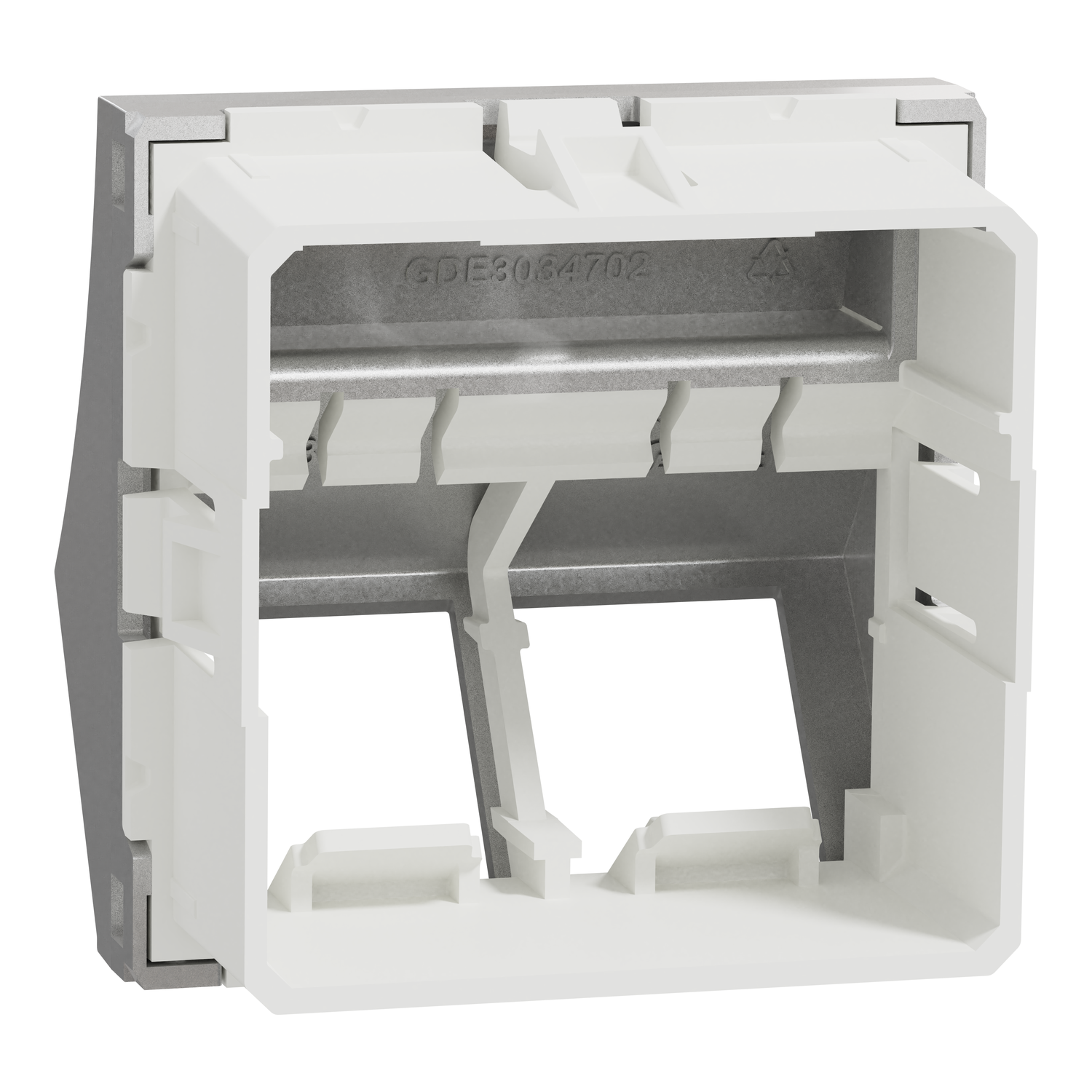 NU942430 - Unica - RJ45 2V - DPM - Gehoekt - Label - Aluminium ...
