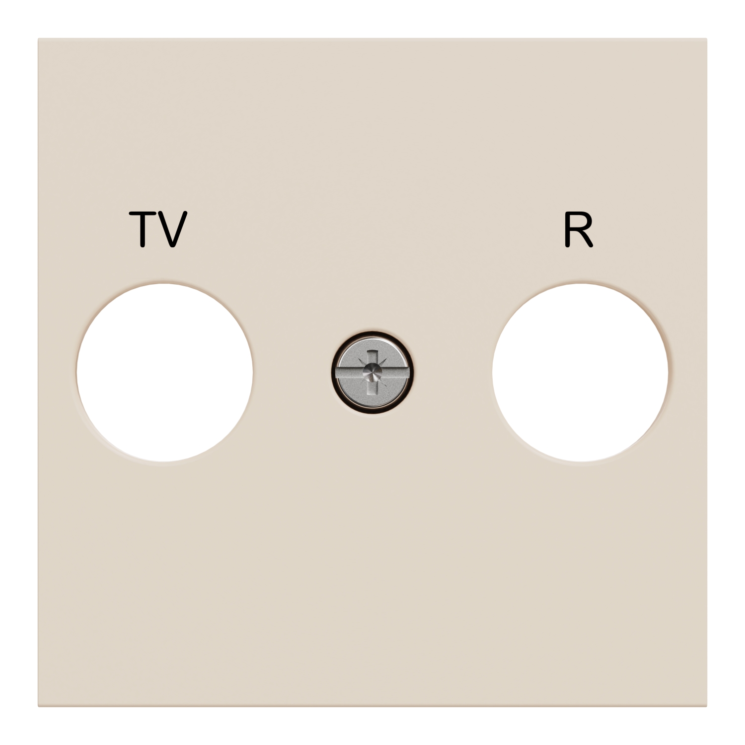 NU944044 - Cover plate, New Unica, for TV/FM/SAT socket, 2 modules ...