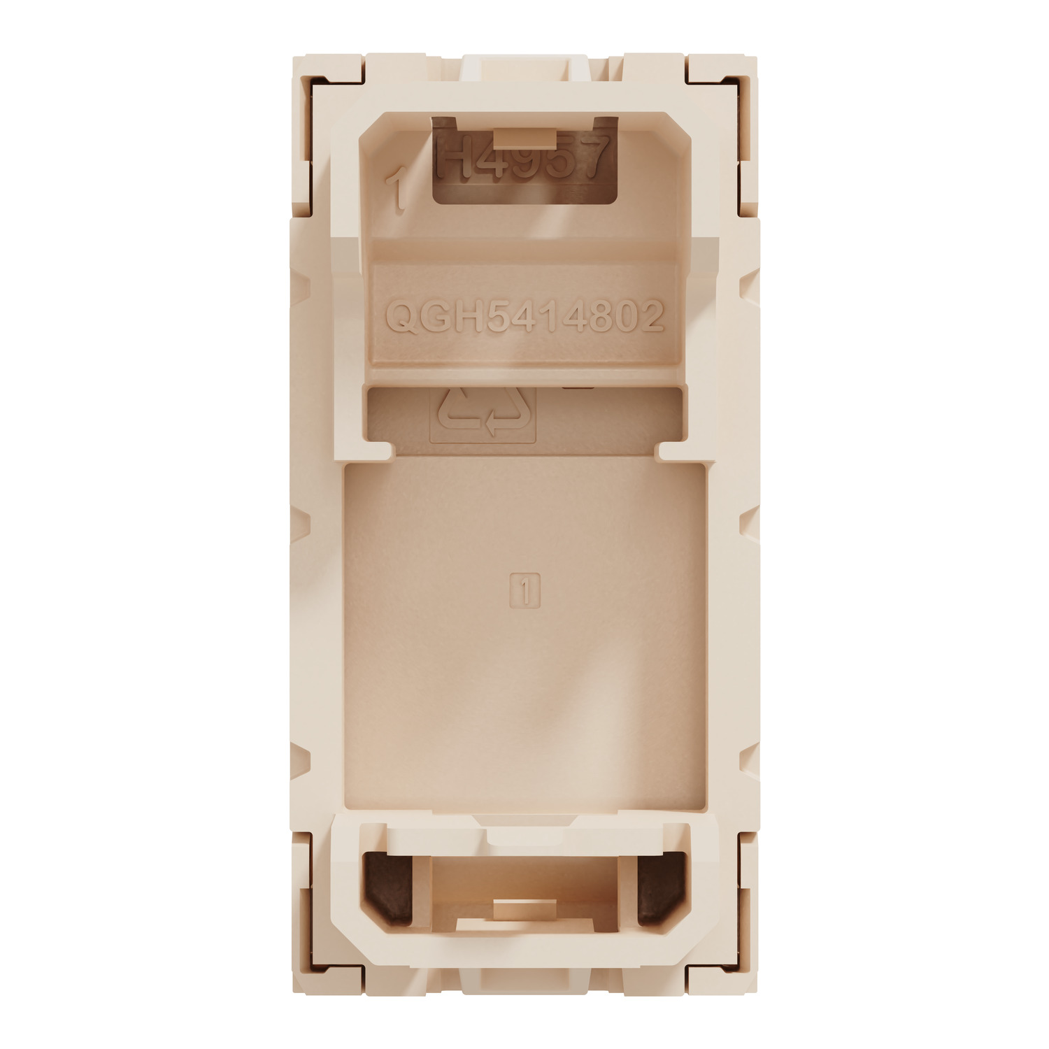 NU946044 - Central plate, New Unica, for RJ45, Keystone/Systimax ...