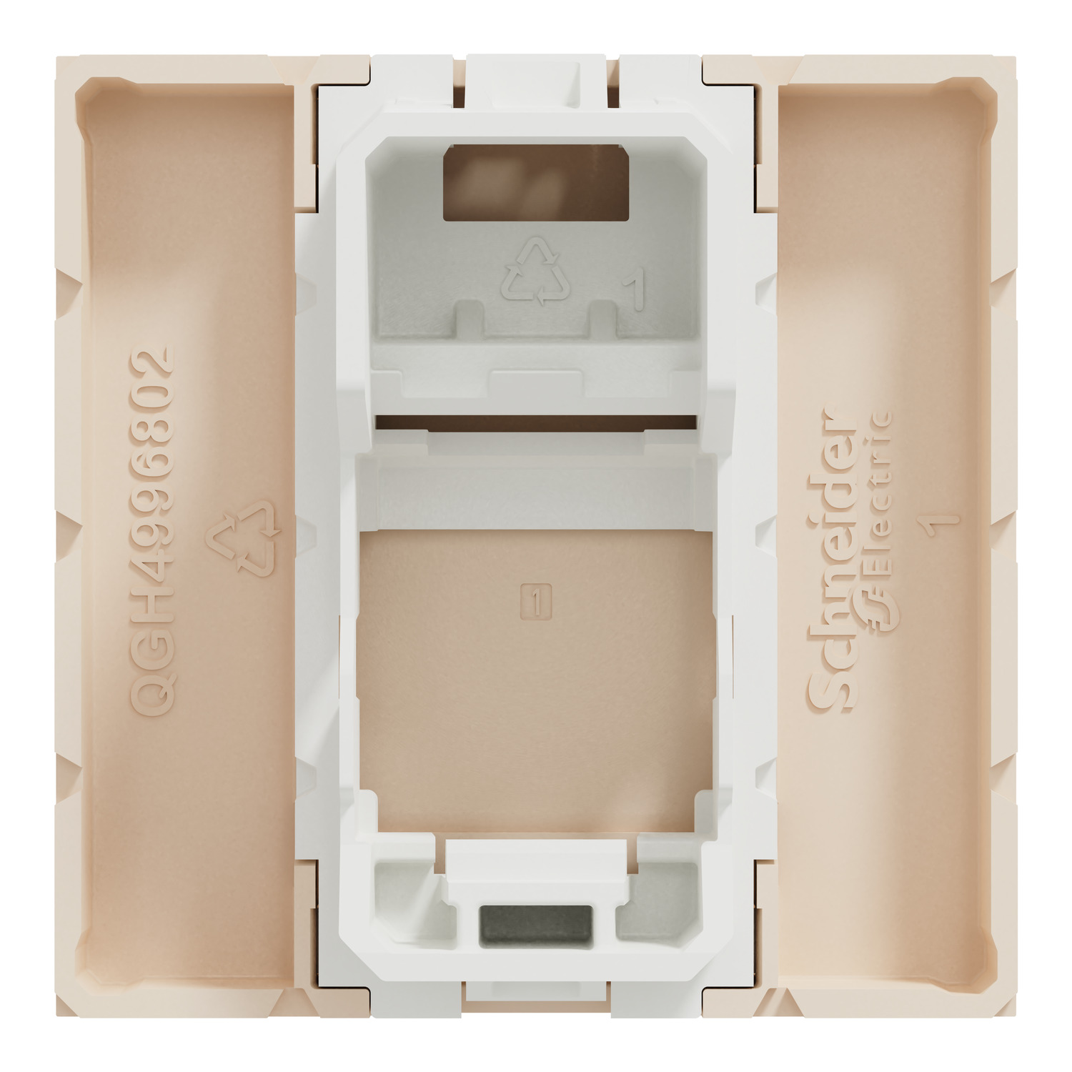 NU946144 - Central plate, New Unica, for RJ45, keystone/systimax, 2 ...