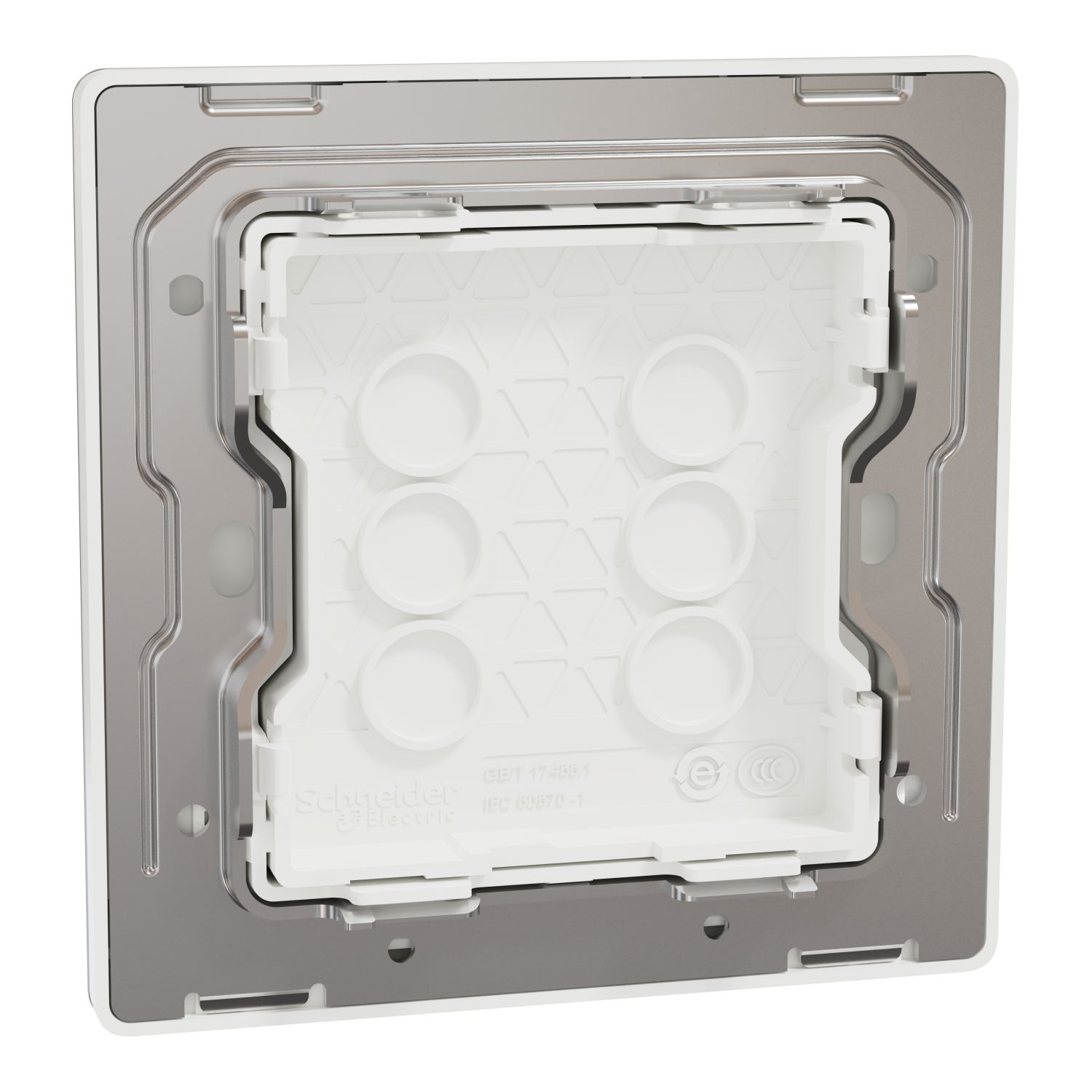 NUX30X_PW - Blank plate, Unica X, 1 gang, matt, painted white ...