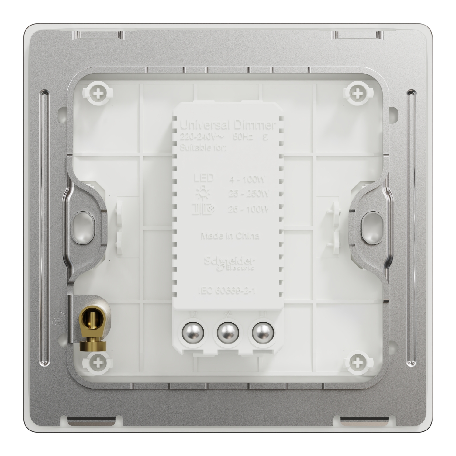 NUX31RUD250_DG - Dimmer, Unica X, 2 way, 1 gang, 250W, push button ...