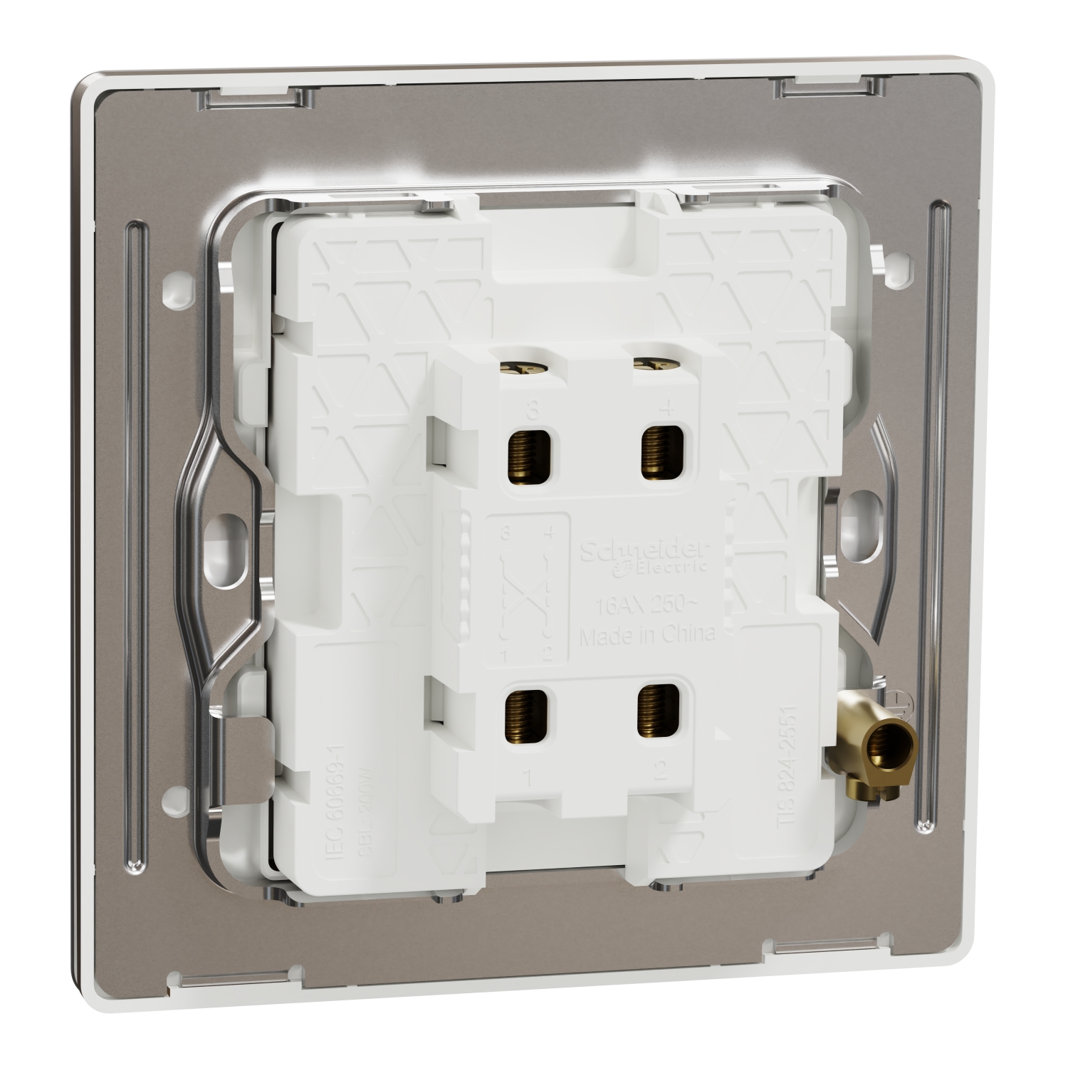 NUX31_IM_DB - Intermediate switch, Unica X, 16AX, 250V, 1 gang, dark bronze | Schneider Electric UAE