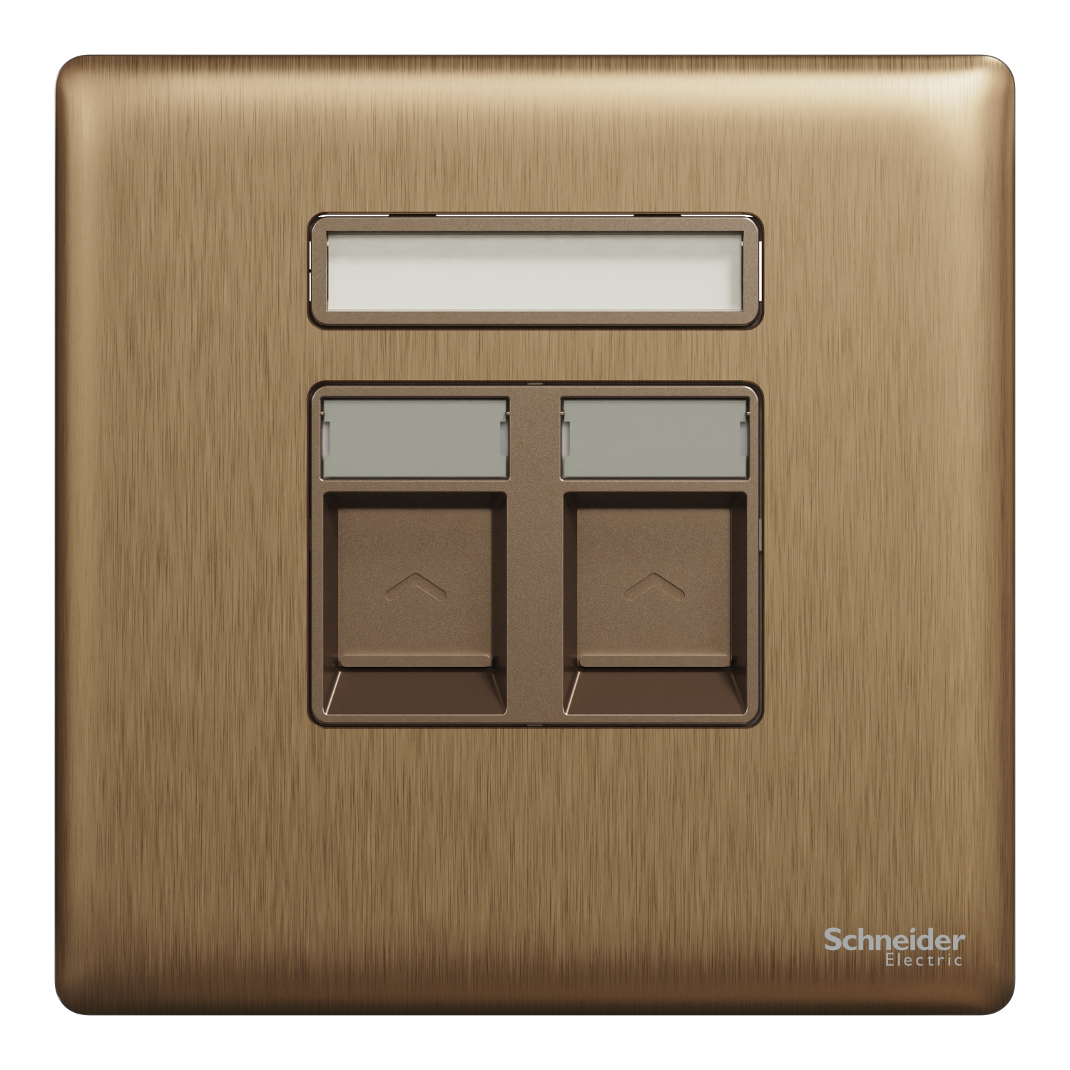 NUX32TDRJ6_DB - Telephone and data socket, Unica X, 2 gang, RJ45, Cat6 ...