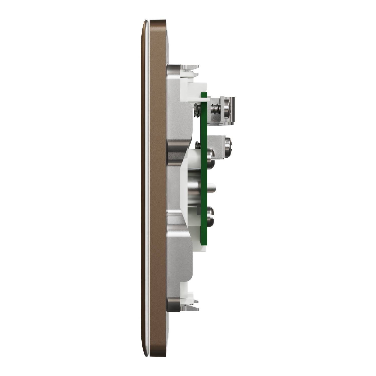 NUX32TVFMM_DB - TV/FM socket, Unica X, 2 gangs, with TV-R module, dark bronze | Schneider ...