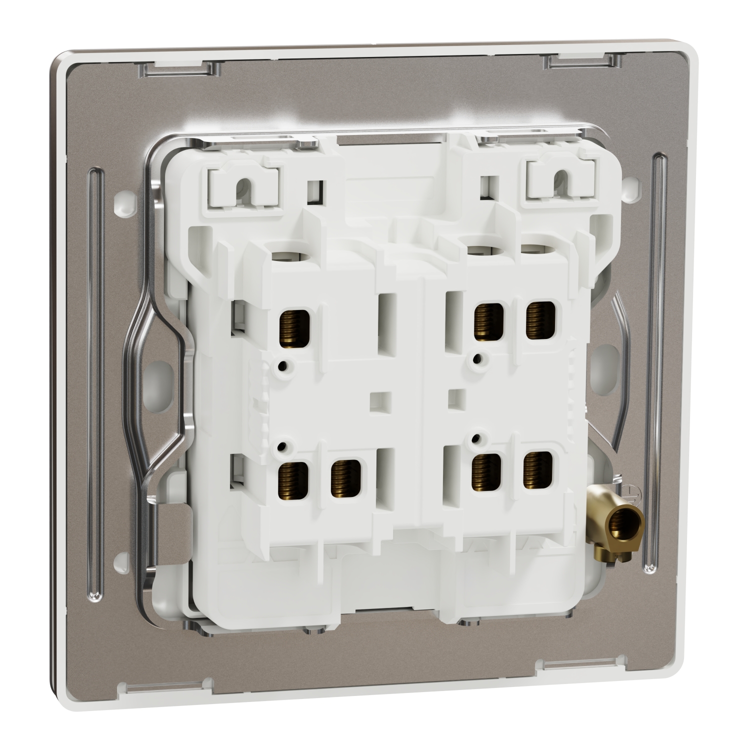 NUX32_2N_DB - Switch, Unica X, 2 way, 16AX, 250V, 2 gangs, with LED ...