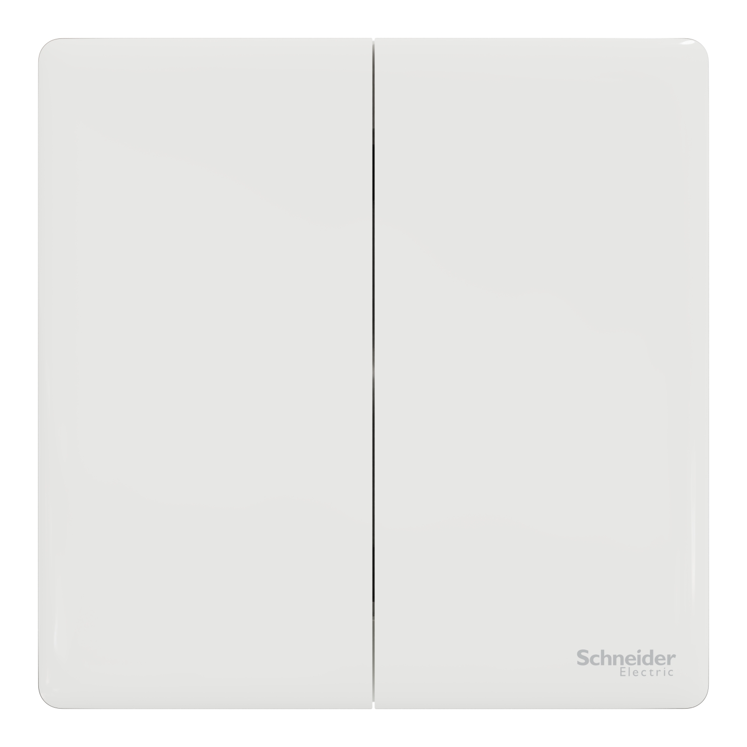 NUX32_PR_PW - Momentary switch, Unica X, 10A, 250V, 2 gangs, painted ...