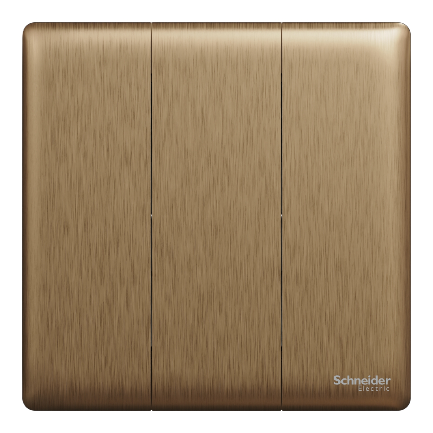 NUX33_PR_DB - Momentary switch, Unica X, 10A, 250V, 3 gangs, dark bronze | ชไนเดอร์ อิเล็คทริค ...