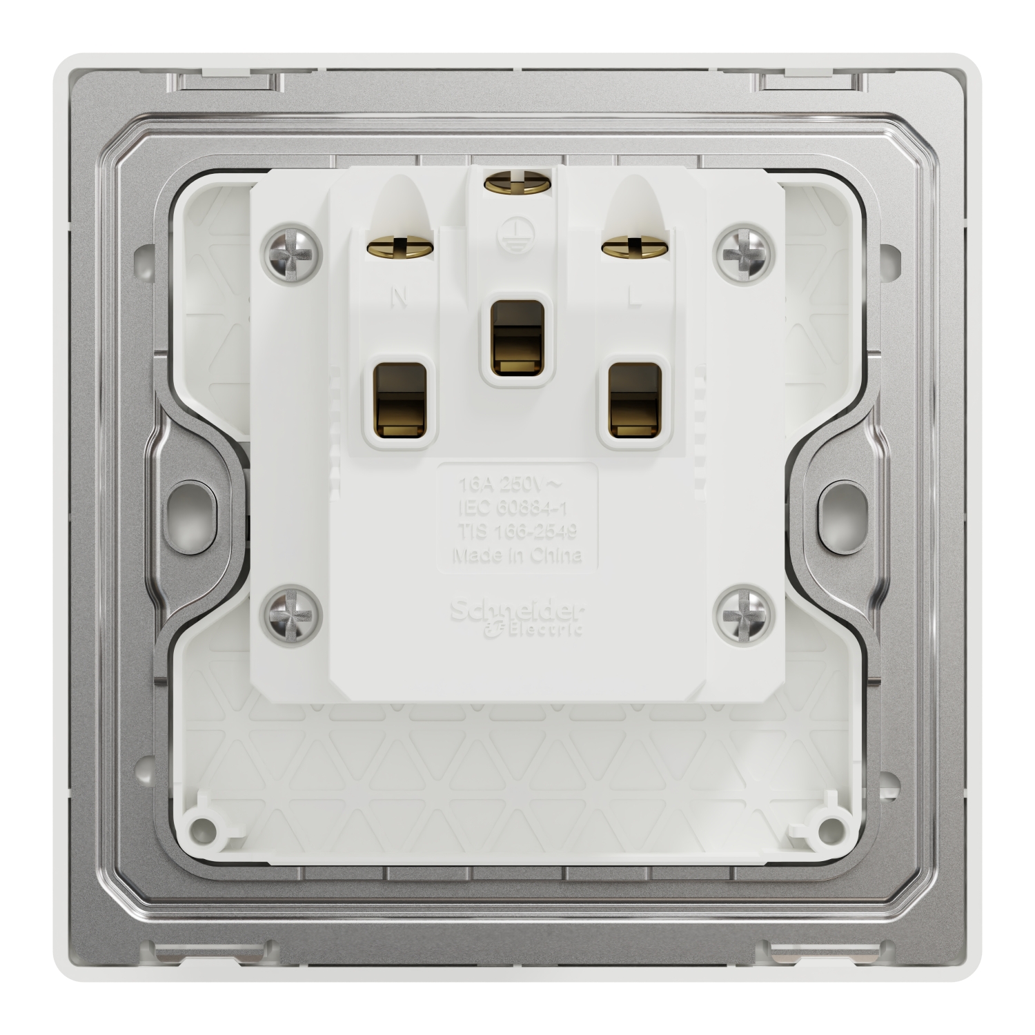 NUX426UEST_JB - Socket, Unica X, 16A, 250V, 3 pin, universal, jet black | Schneider Electric ...