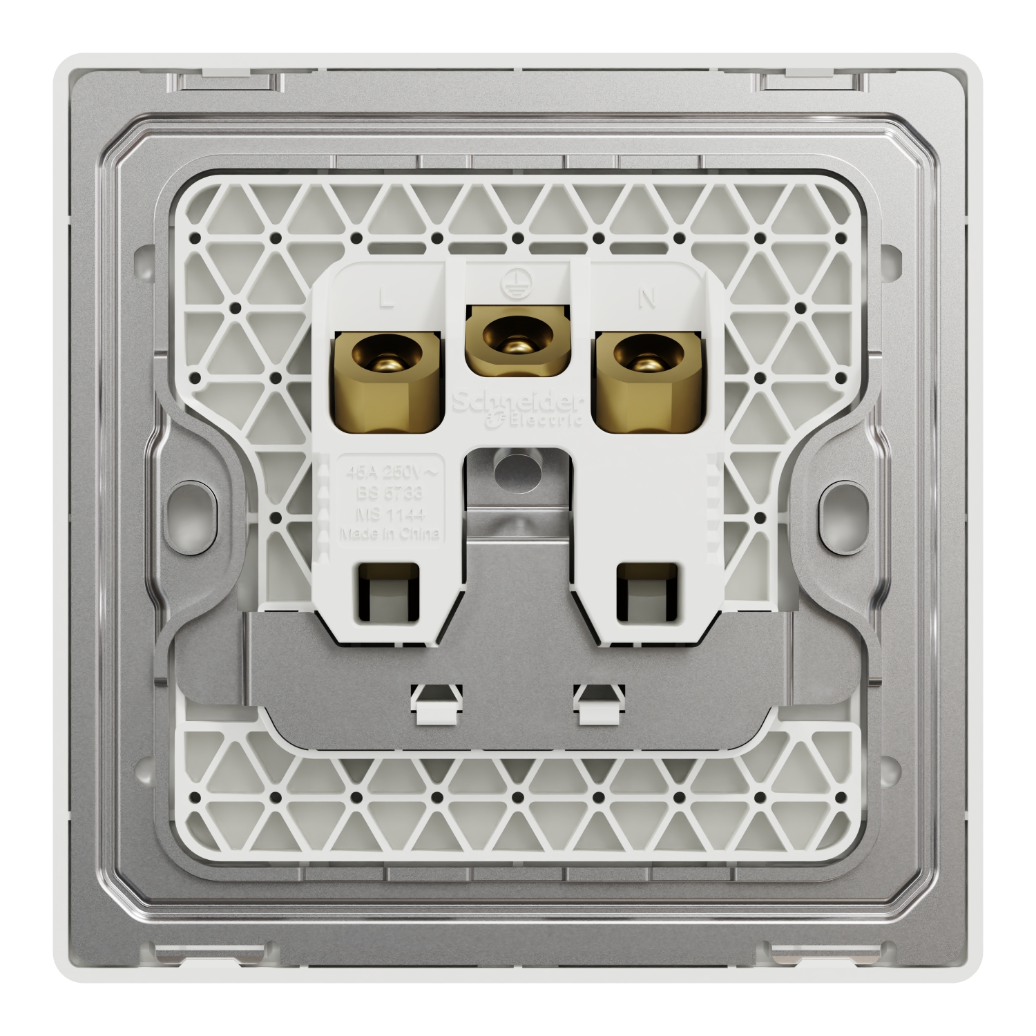 NUX554_AB - Connection unit, Unica X, 45A, 250V, 1 gang, without flex ...