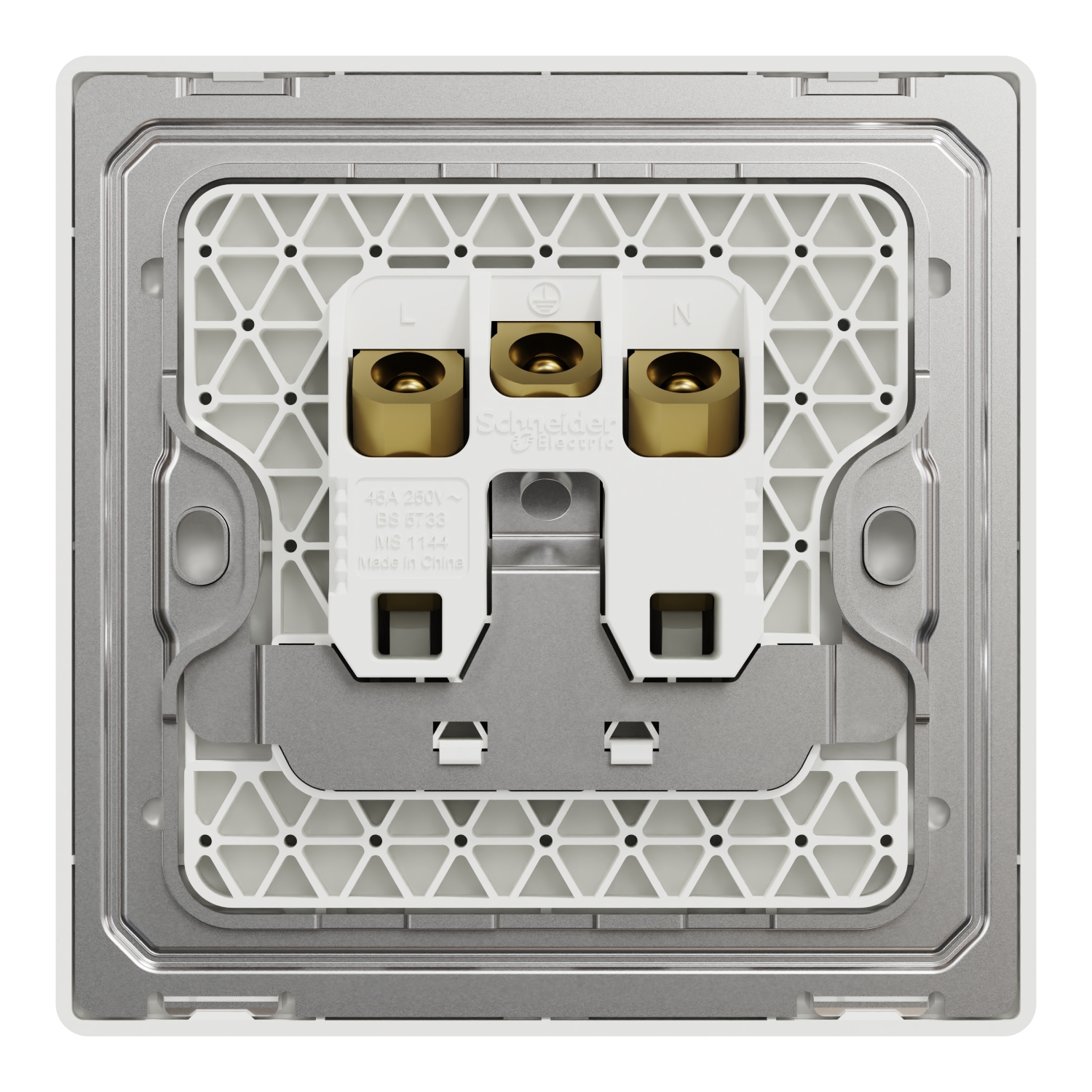 NUX554_SS - Connection unit, Unica X, 45A, 250V, 1 gang, without flex ...