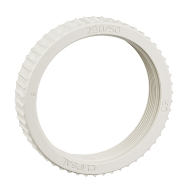 Grey | Fixing Accessories, PVC, Screwed Lock Rings, 50mm
