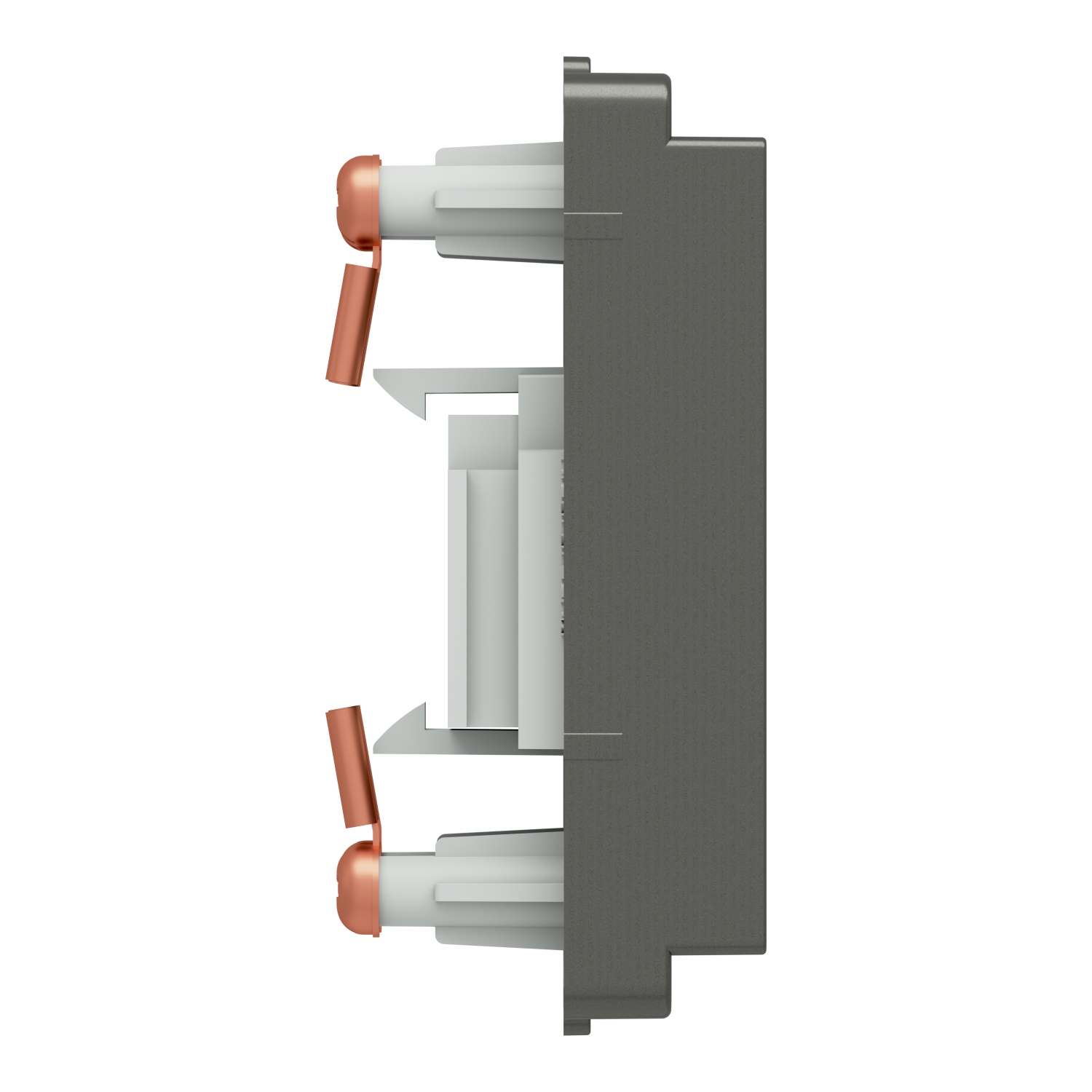 P4011_PG - Telephone socket, Livia, RJ11, with shutter, 1 gang, painted ...