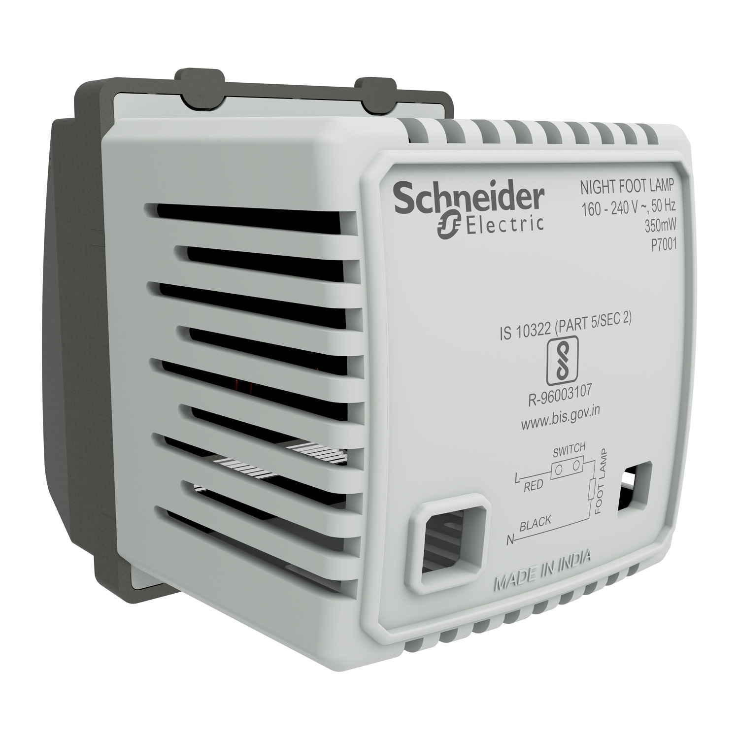 P7001_PG - Night Foot Lamp, Livia, LED, painted grey | Schneider ...