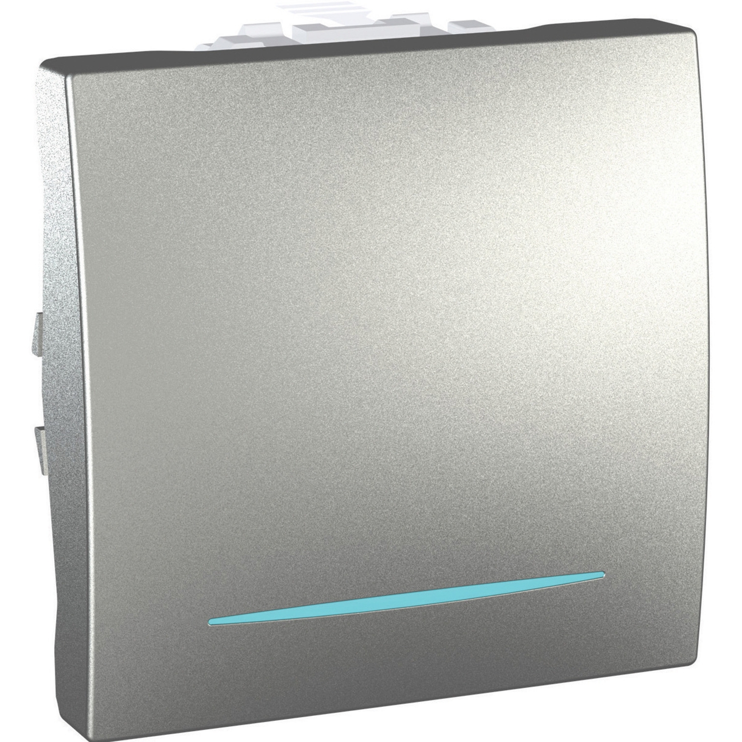 Unica Top/Class - rocker switch - 1-way - 10 AX 250 VAC - 2 m - alu.