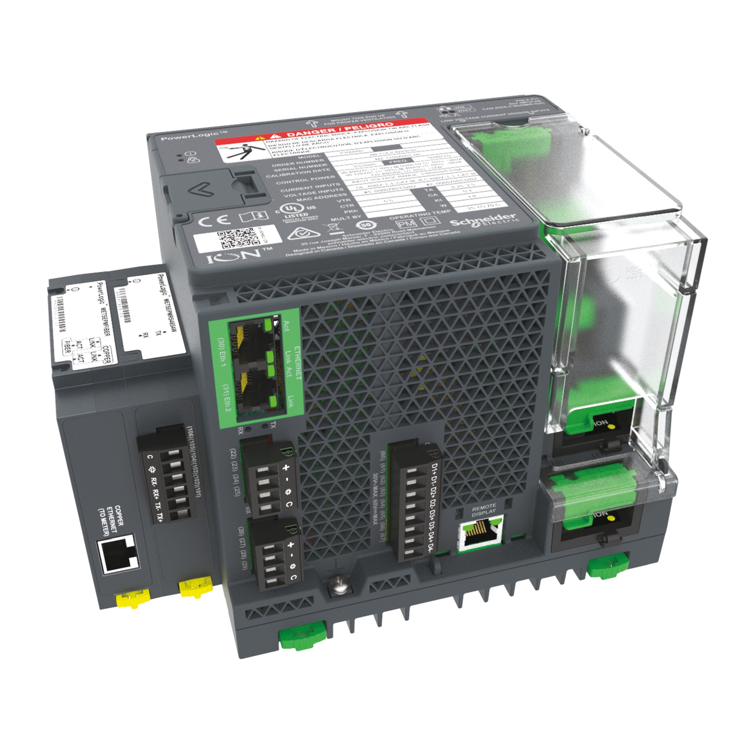 METSEPMRS4854W, PowerLogic PM8000 - Communication Module - RS-485 4 ...