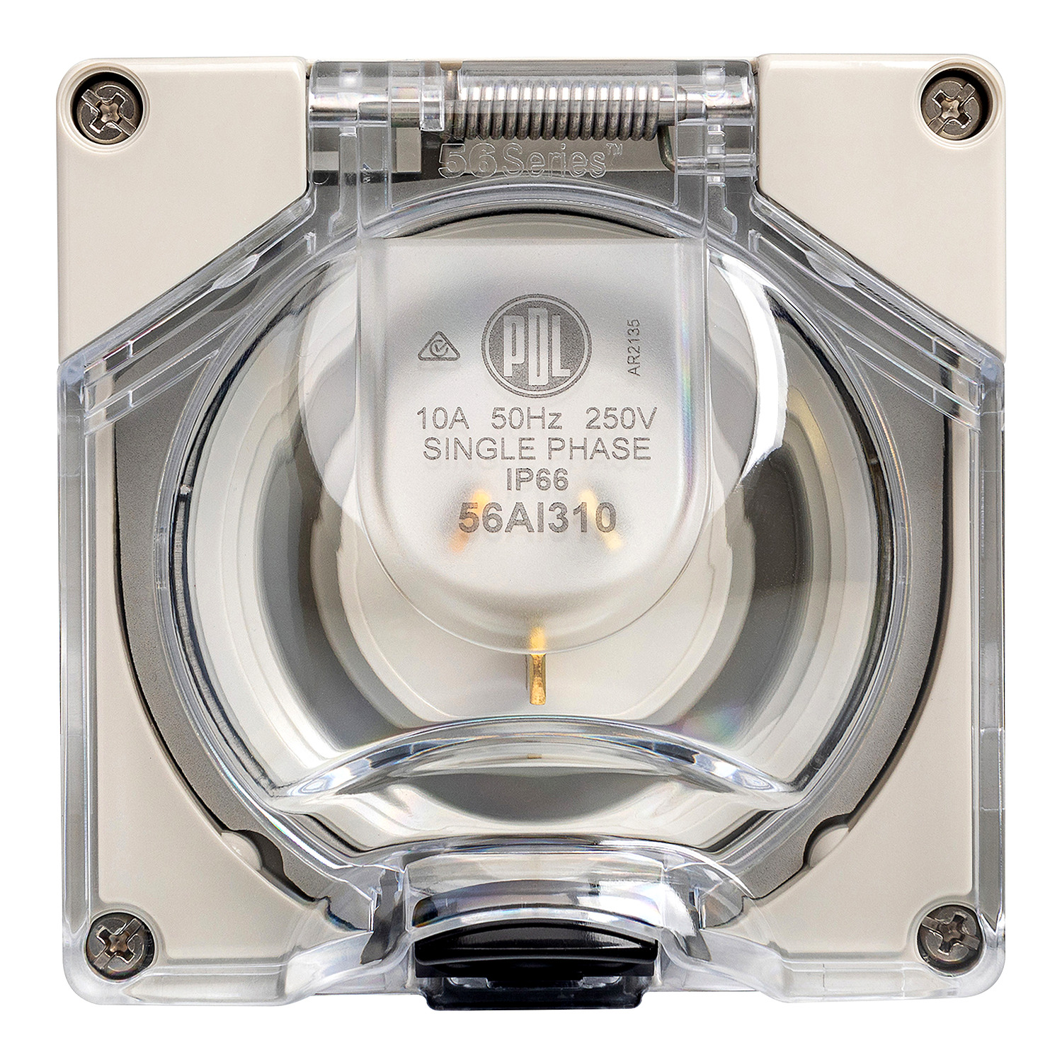 PDL56AI310LEGY - Appliance Inlet, 56 Series, 10A 250V 1-Phase 3-Flat ...