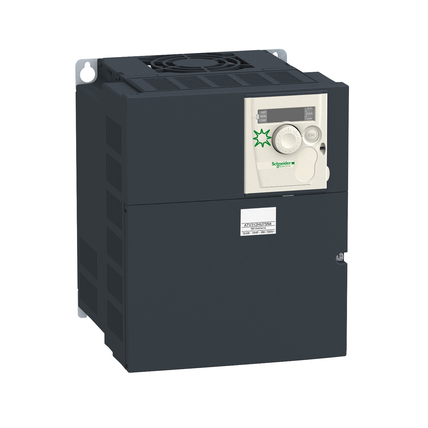 ATV312HU75N4412 - variable speed drive ATV312 - 7.5kW - 18kVA - 269W ...