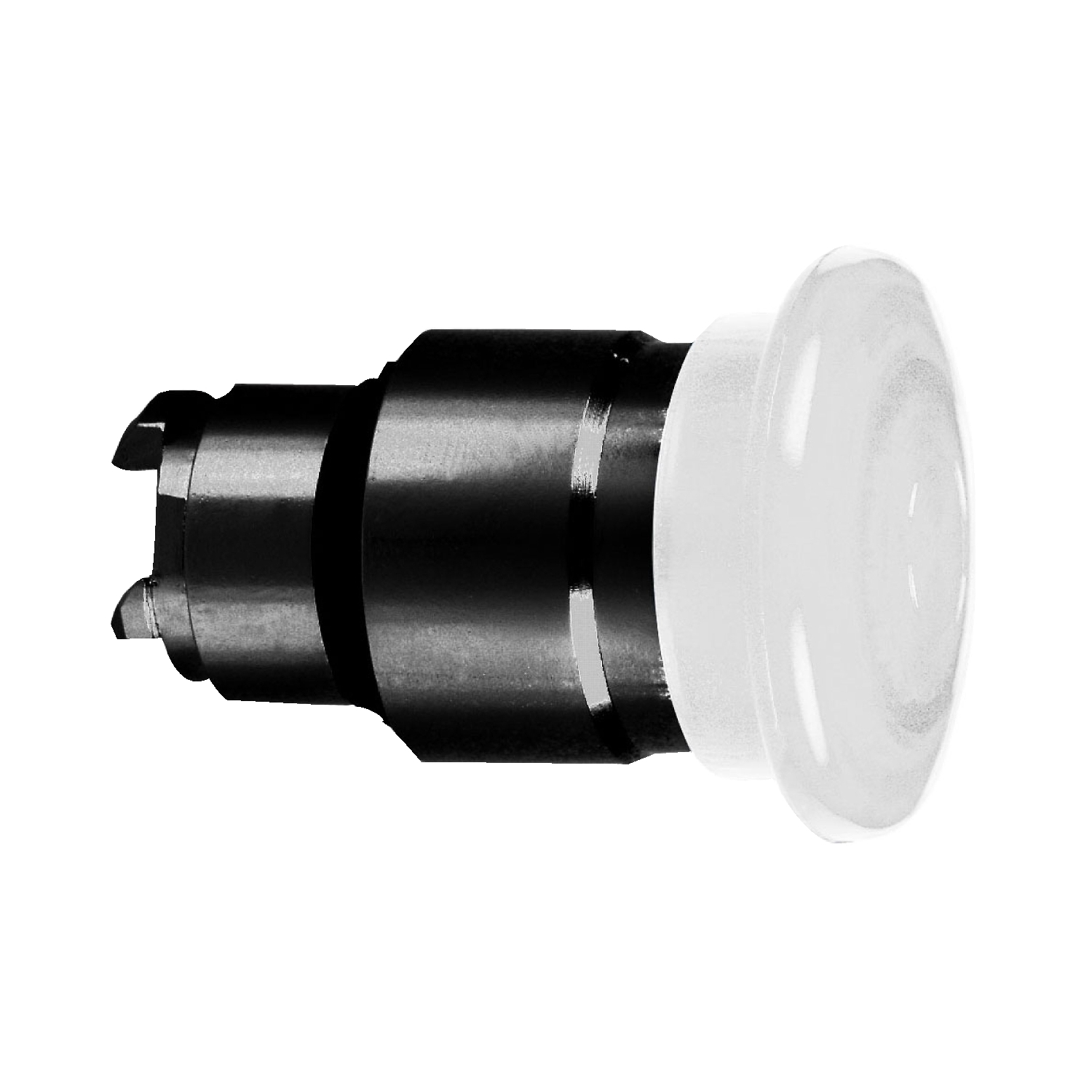 ZB4BW4137 - white Ø40 illum mushroom pushbutton head Ø22 spring return ...