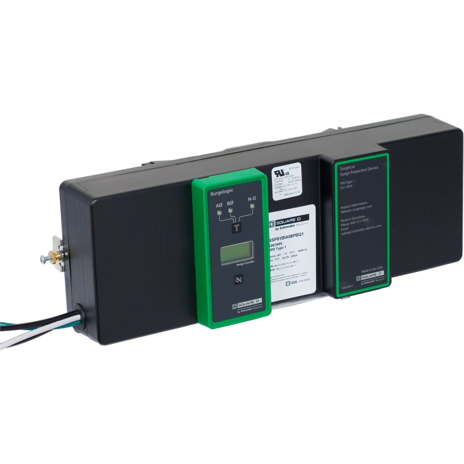 Ssp01bia24pbq1 Surge Protection Device Surgelogic Surgeloc 240ka