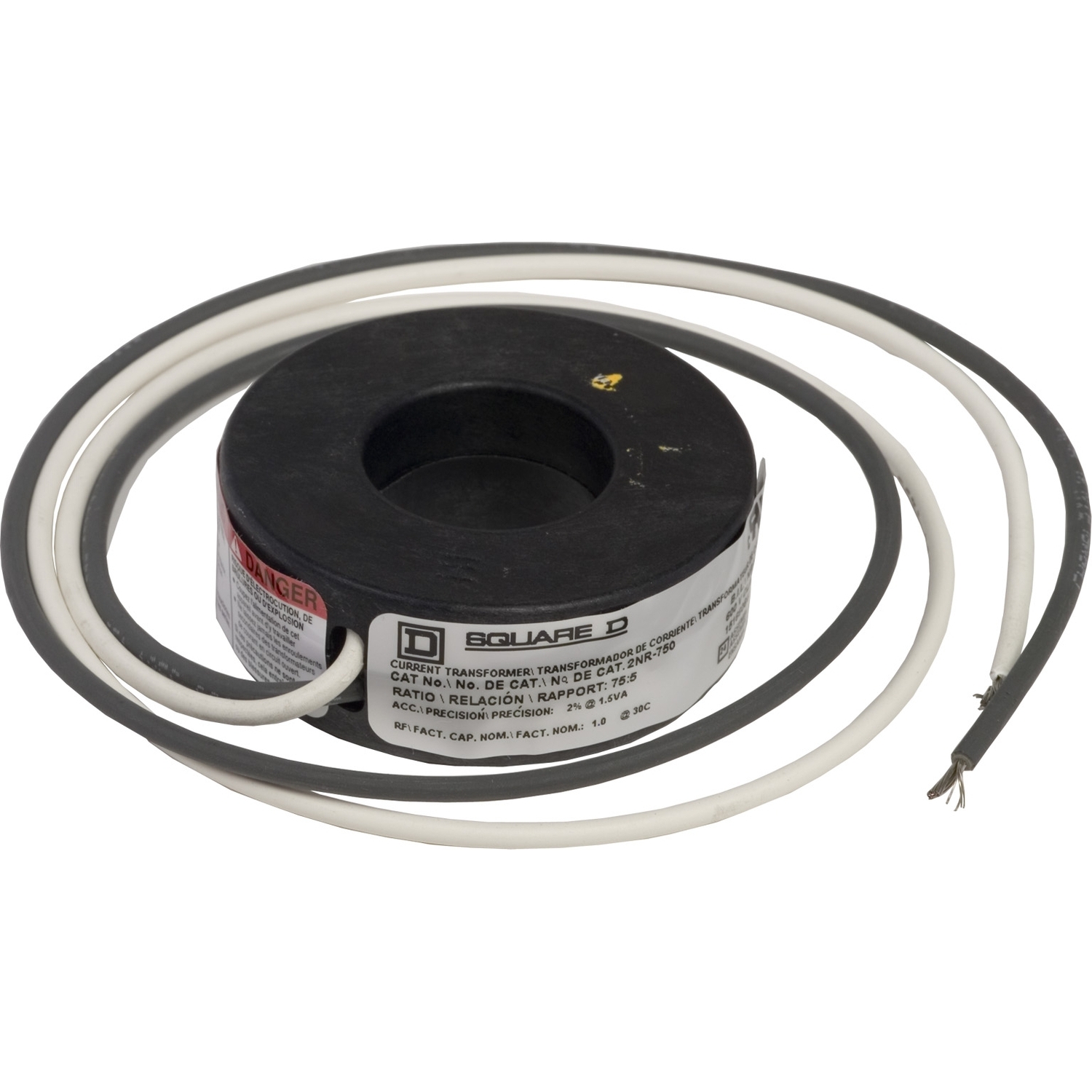 2NR750 - TRANSFORMER CURRENT 75:5 1-1/8 ID | Schneider Electric USA