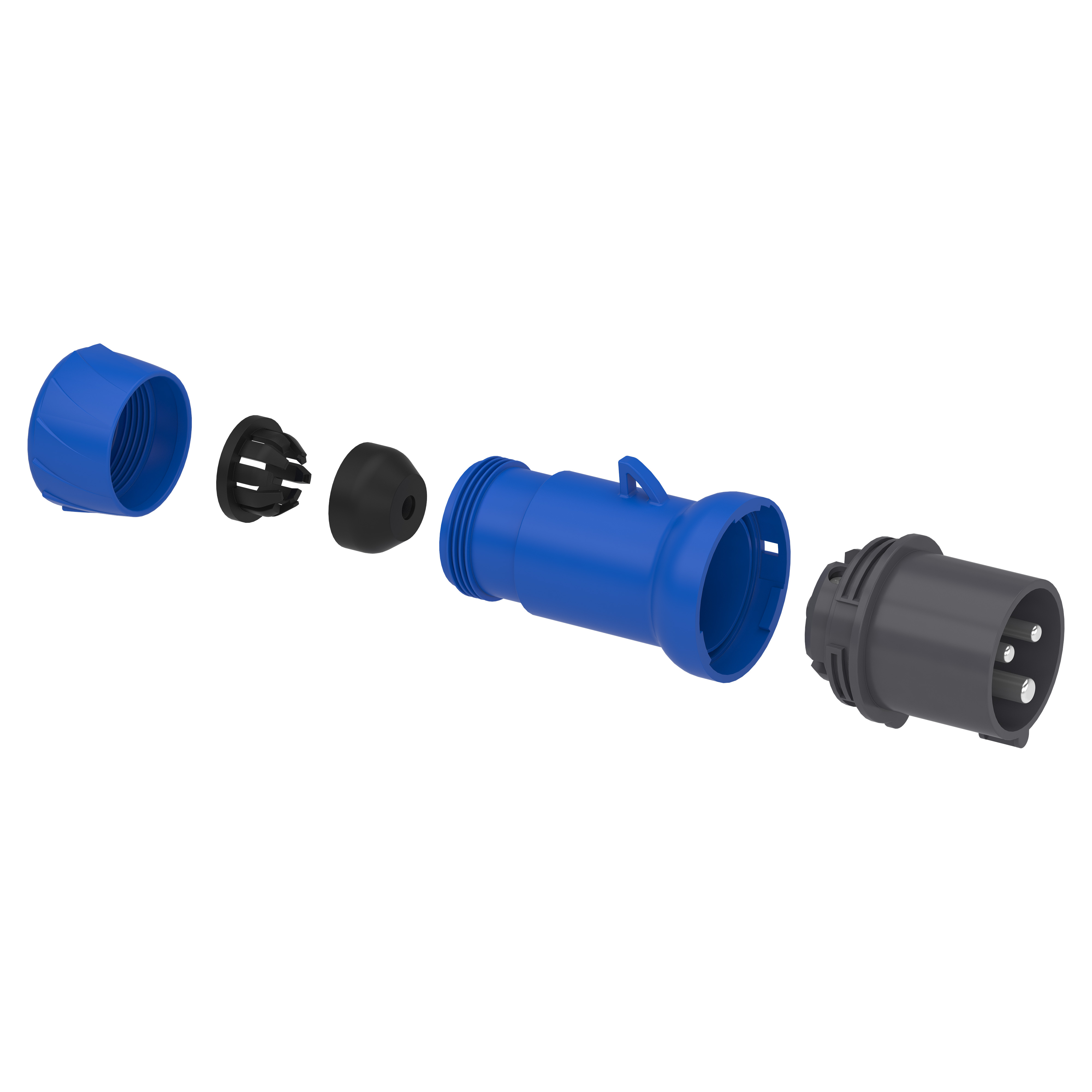 Mureva PK Wander Plug screw connection 16A 2P-E 200-250V IP44 - TI ...