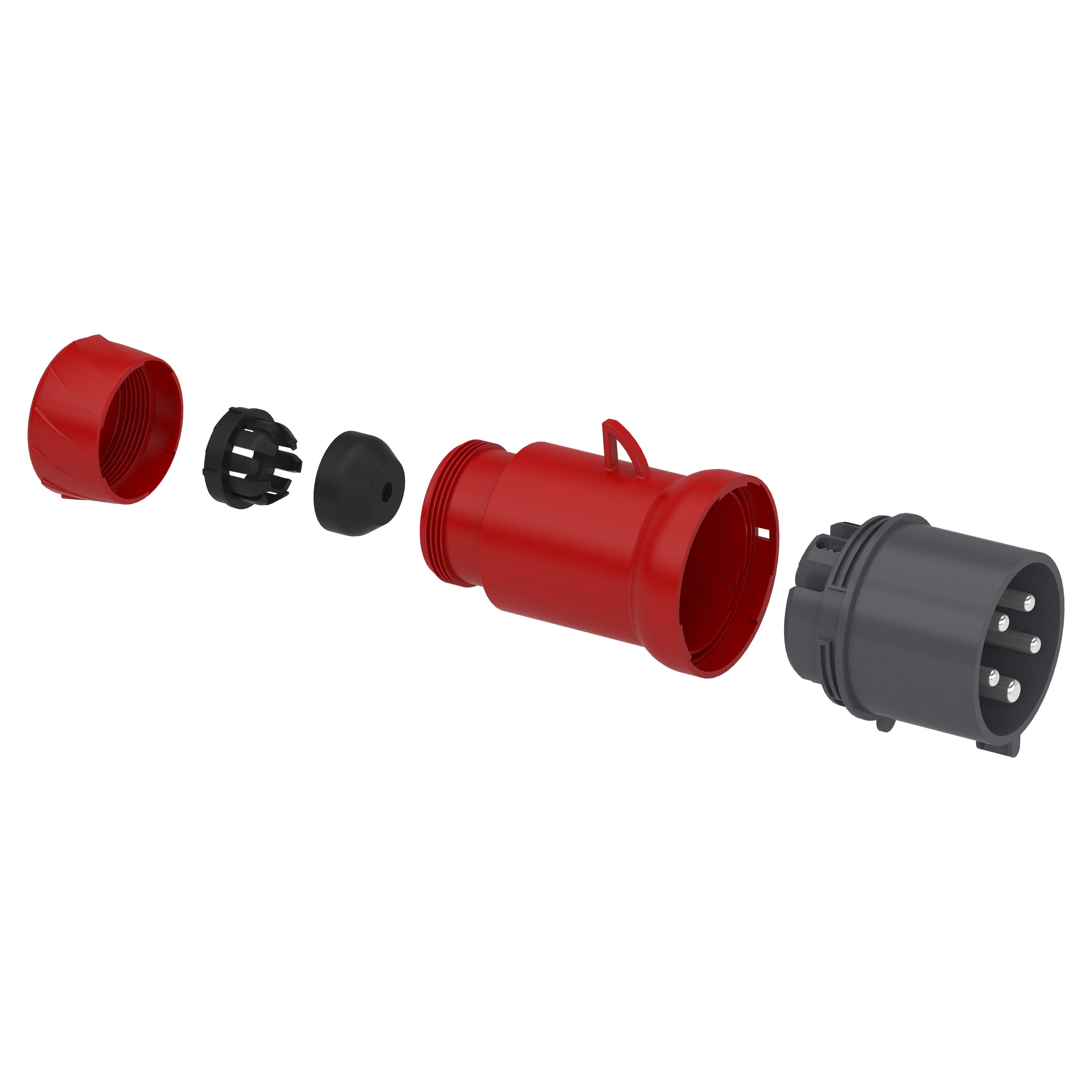 Mureva PK Wander Plug screw connection 32A 3P-N-E 380-415V IP44 - TI ...