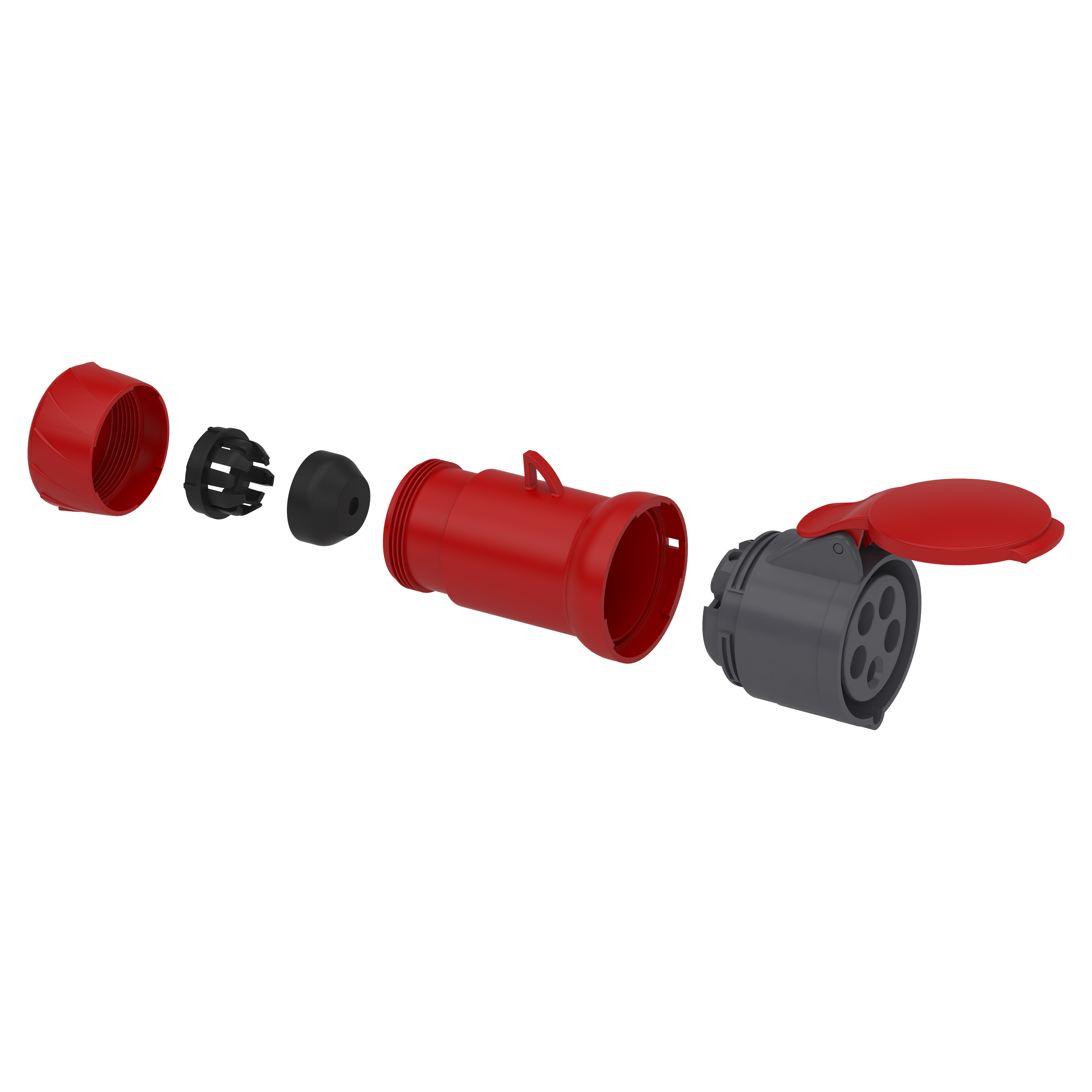 Mureva PK Wander Socket screw connection 16A 3P-N-E 380-415V IP44 - TI ...