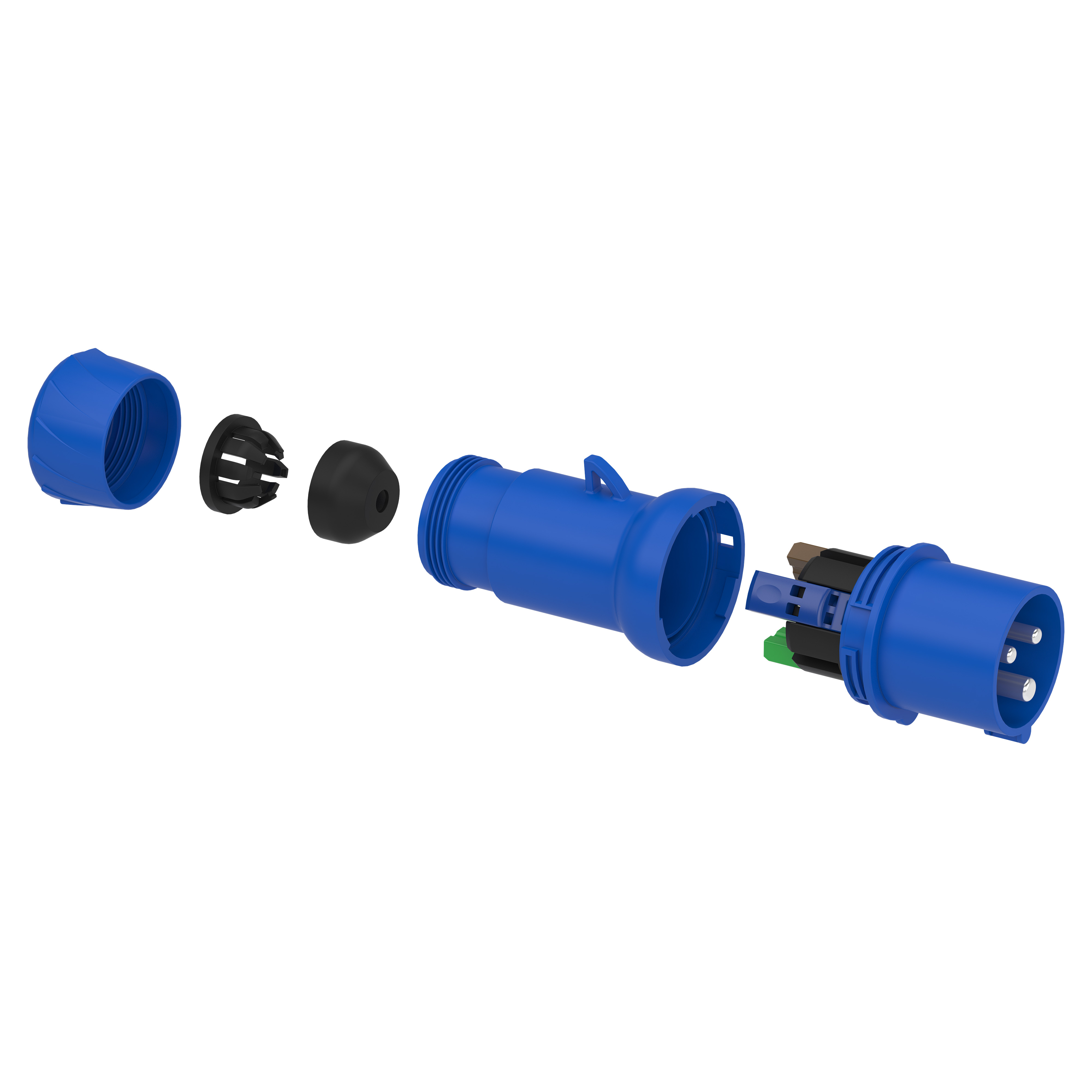 Mureva PK Wander Plug fast connection 16A 2P-E 200-250V IP44 - TI ...