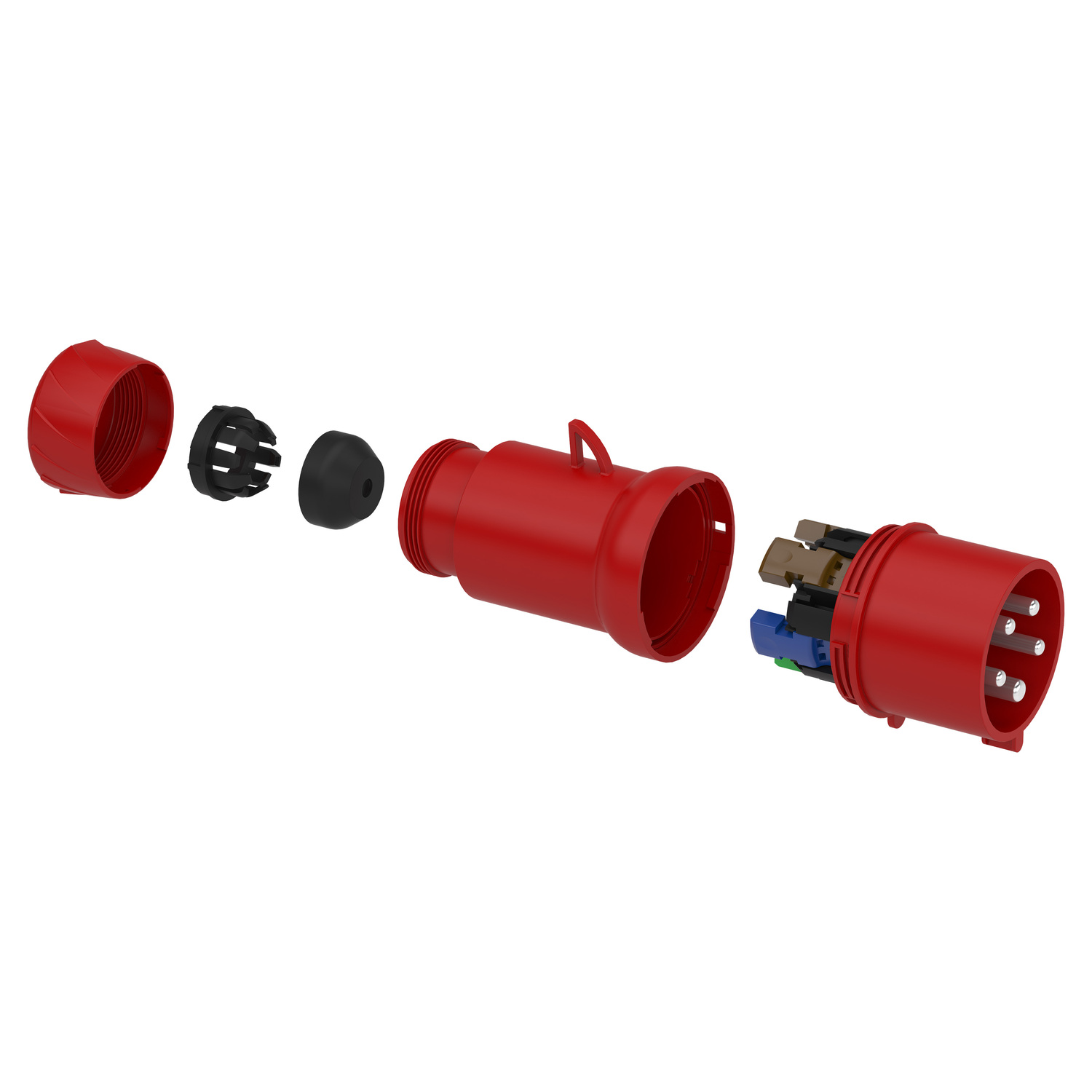 Mureva PK Wander Plug fast connection 32A 3P-N-E 380-415V IP44 - TI ...