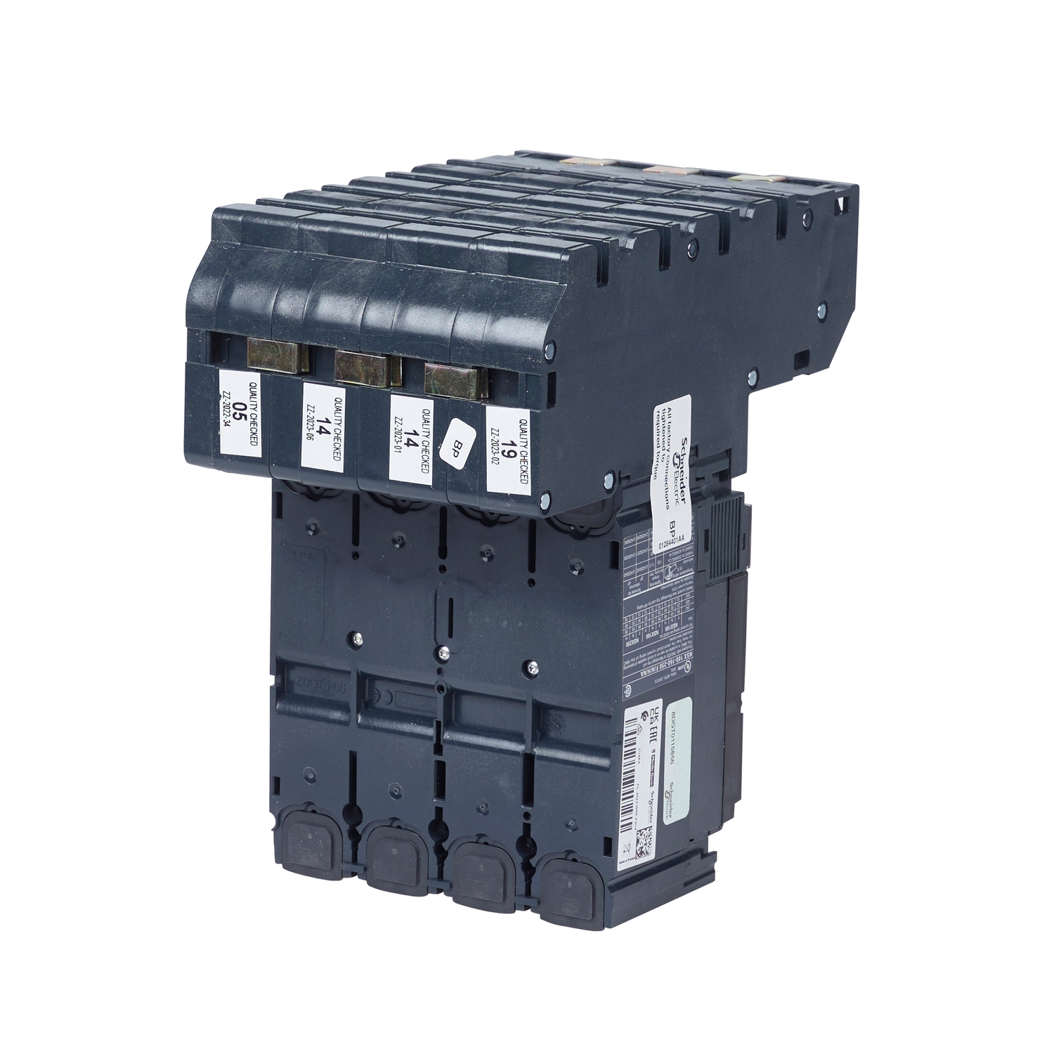 PP41604TX5 - Molded case circuit breaker, PowerPacT 4, top entry, 4P ...