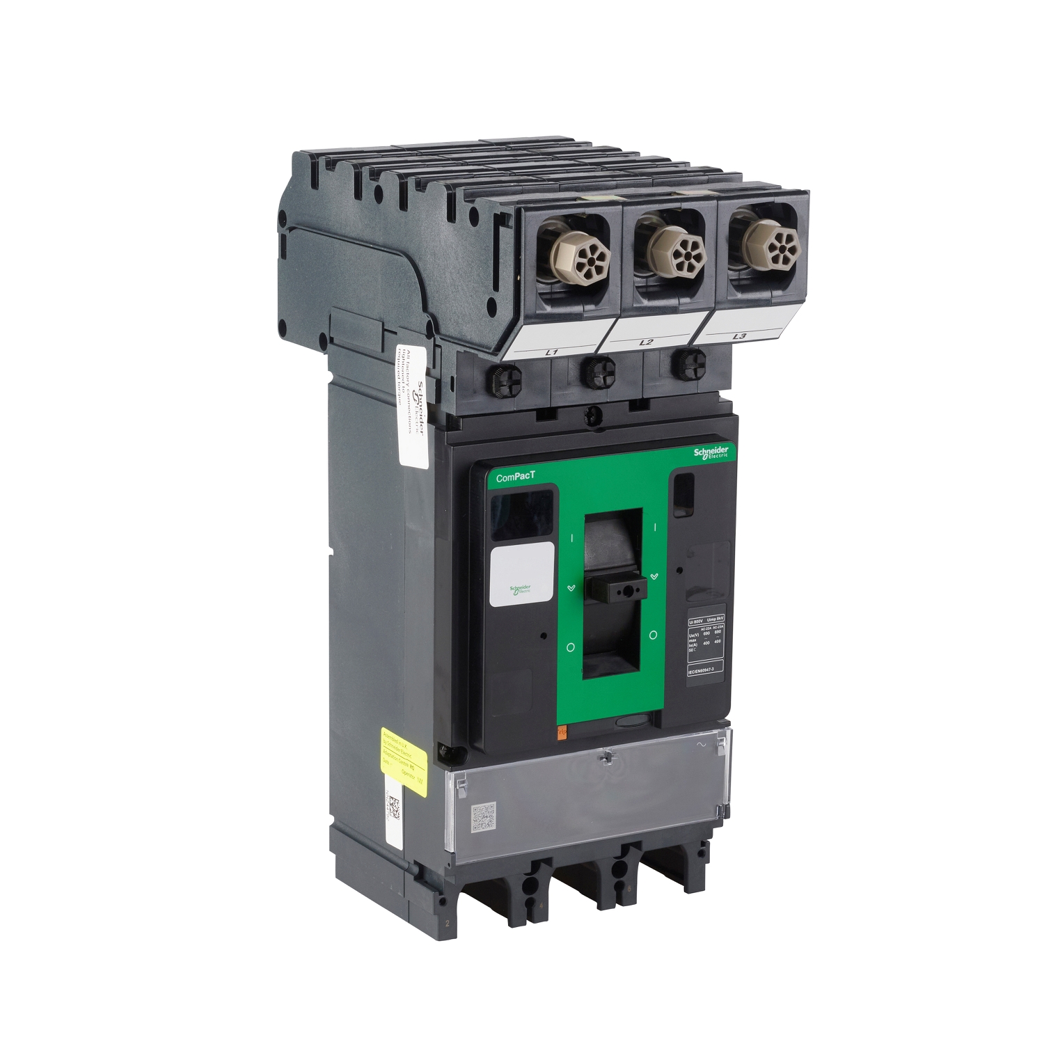PP44003NAX - Switch disconnector, PowerPacT 4, 3 poles, 400A ...