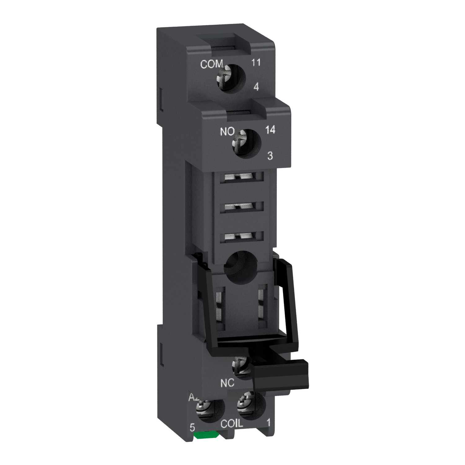 RGZE05E - Socket, Harmony Electromechanical Relays, Screw clamp socket with maintaining clamp ...