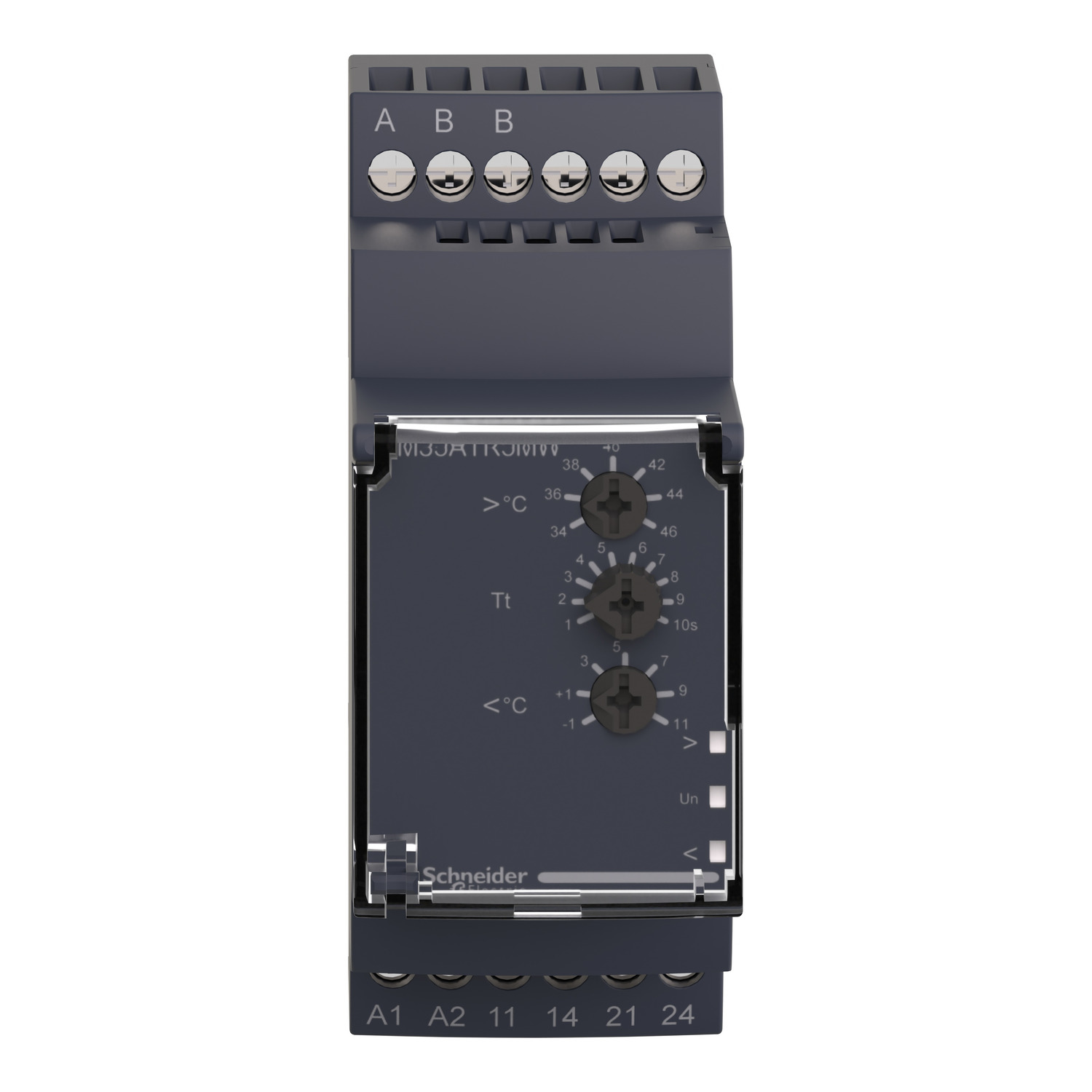 RM35ATR5MW - temperature control relay RM35-A - 24..240 V AC/DC - 2 NO ...