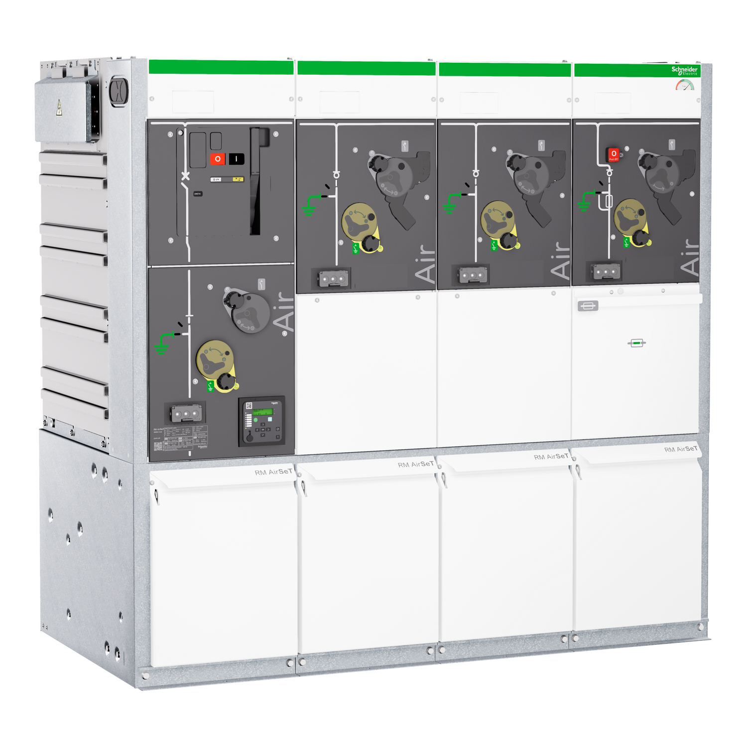 RMUDY-24-4F-BIIQ - Ring Main unit, RM AirSeT, 4 functions BIIQ, 24kV ...