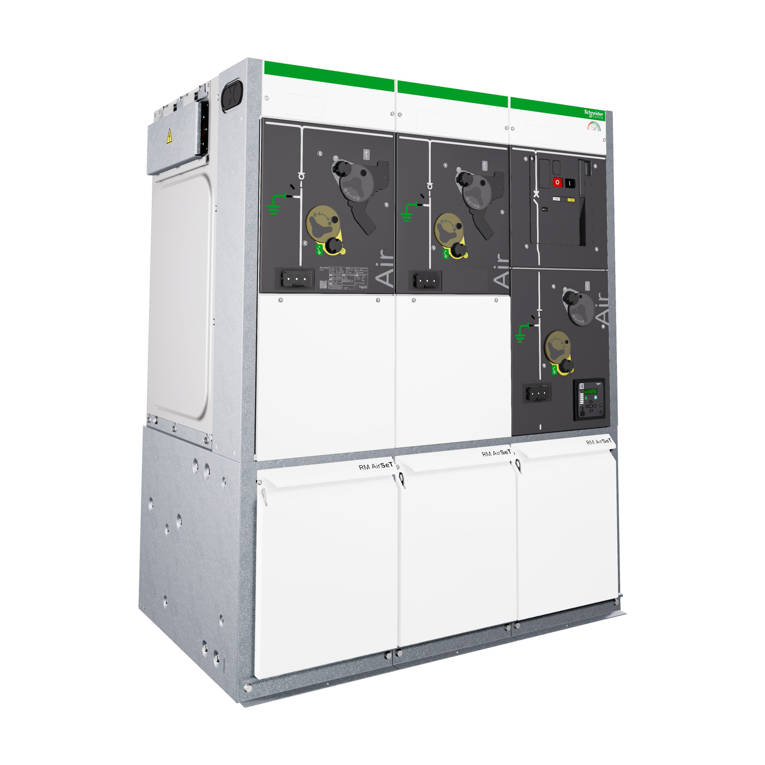 RMUDY-12-3F-IIB - Ring Main Unit, RM AirSeT, 3 functions, IIB, 2 switch ...