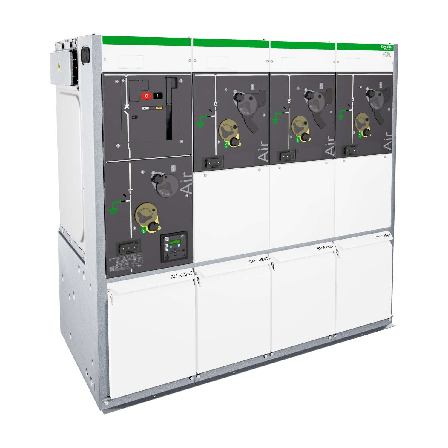 RMUDY-12-4F-BIII - Ring Main Unit, RM AirSeT, 4 functions, BIII, 3 ...
