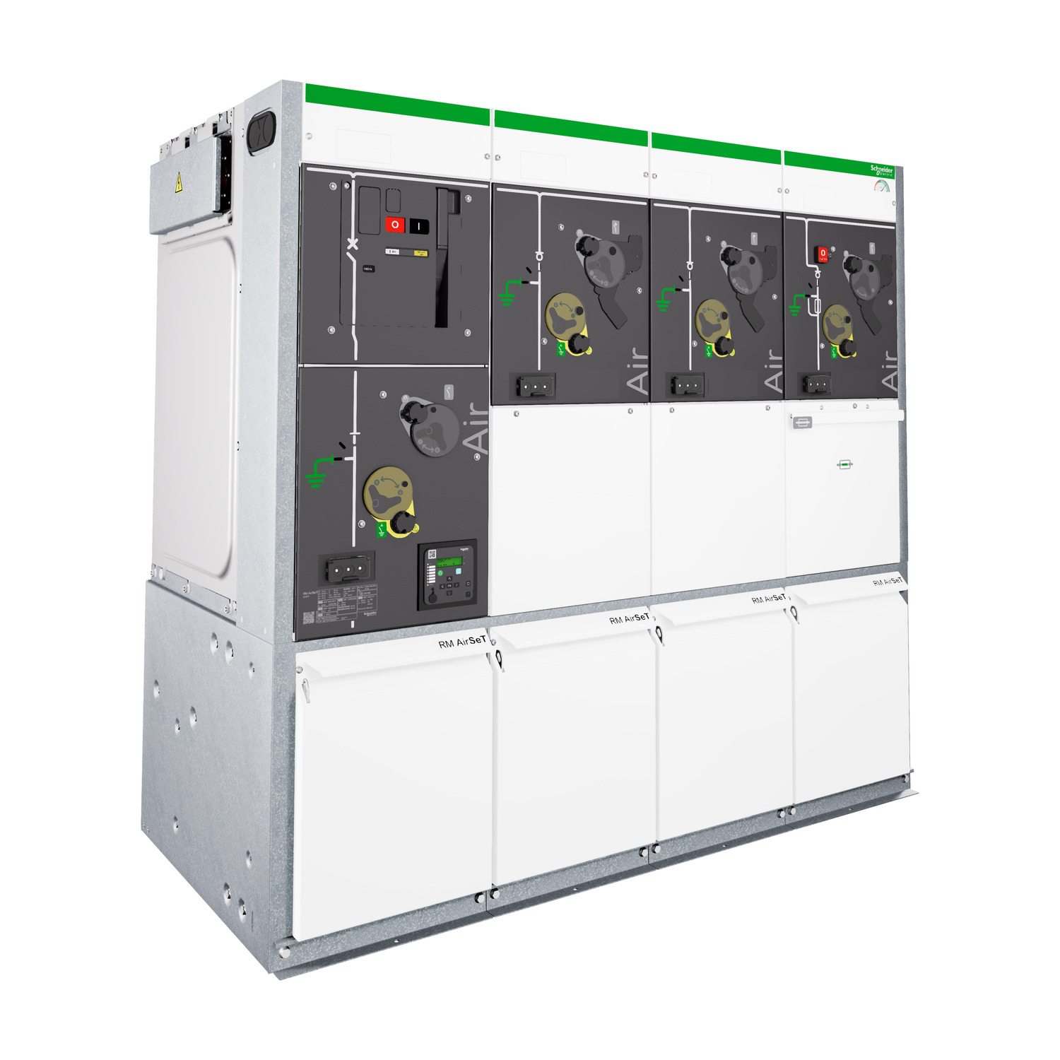 RMUDY-12-4F-BIIQ - Ring Main Unit, RM AirSeT, 4 functions, BIIQ, 2 ...
