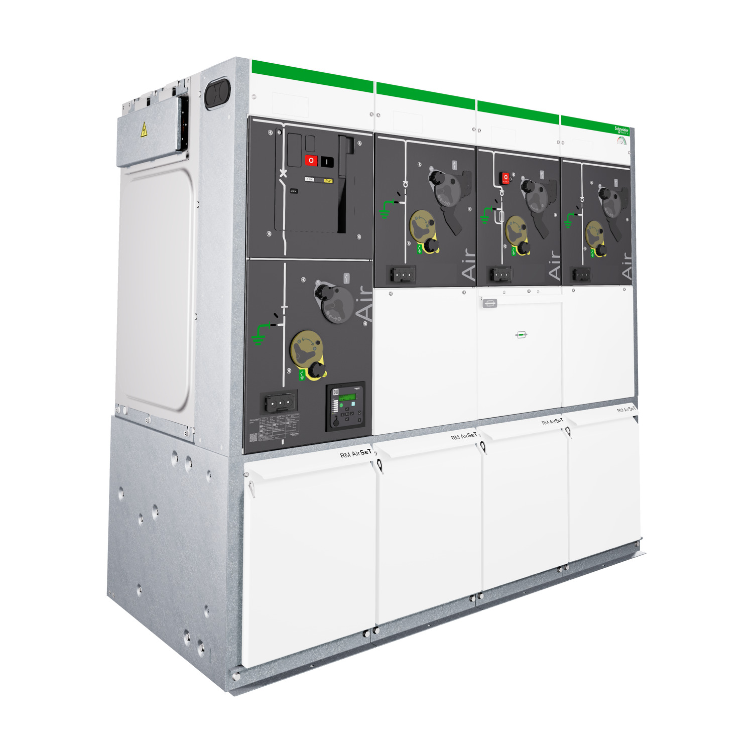 RMUDY-12-4F-BIQI - Ring Main Unit, RM AirSeT, 4 functions, BIQI, 2 ...