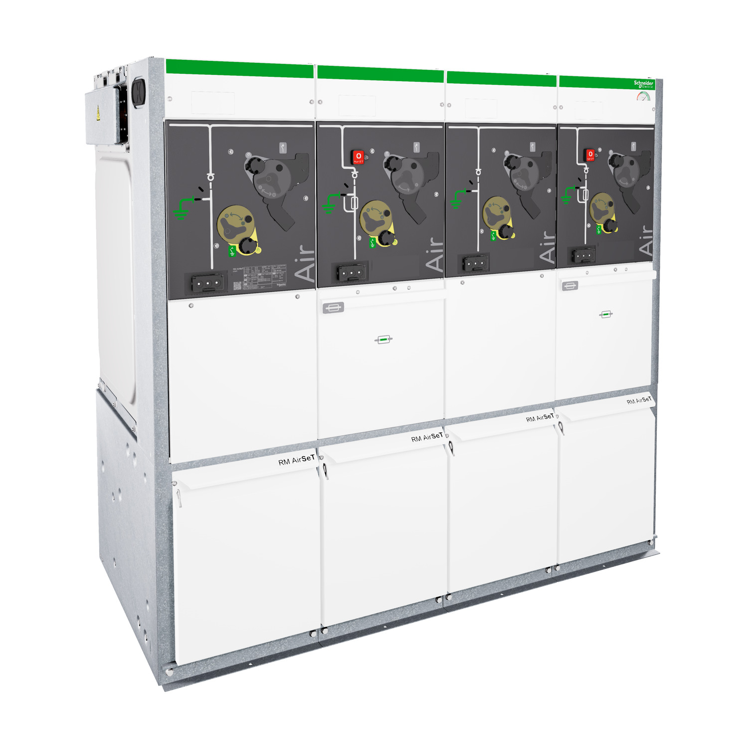 RMUDY-12-4F-IQIQ - Ring Main Unit, RM AirSeT, 4 functions IQIQ, 12kV ...