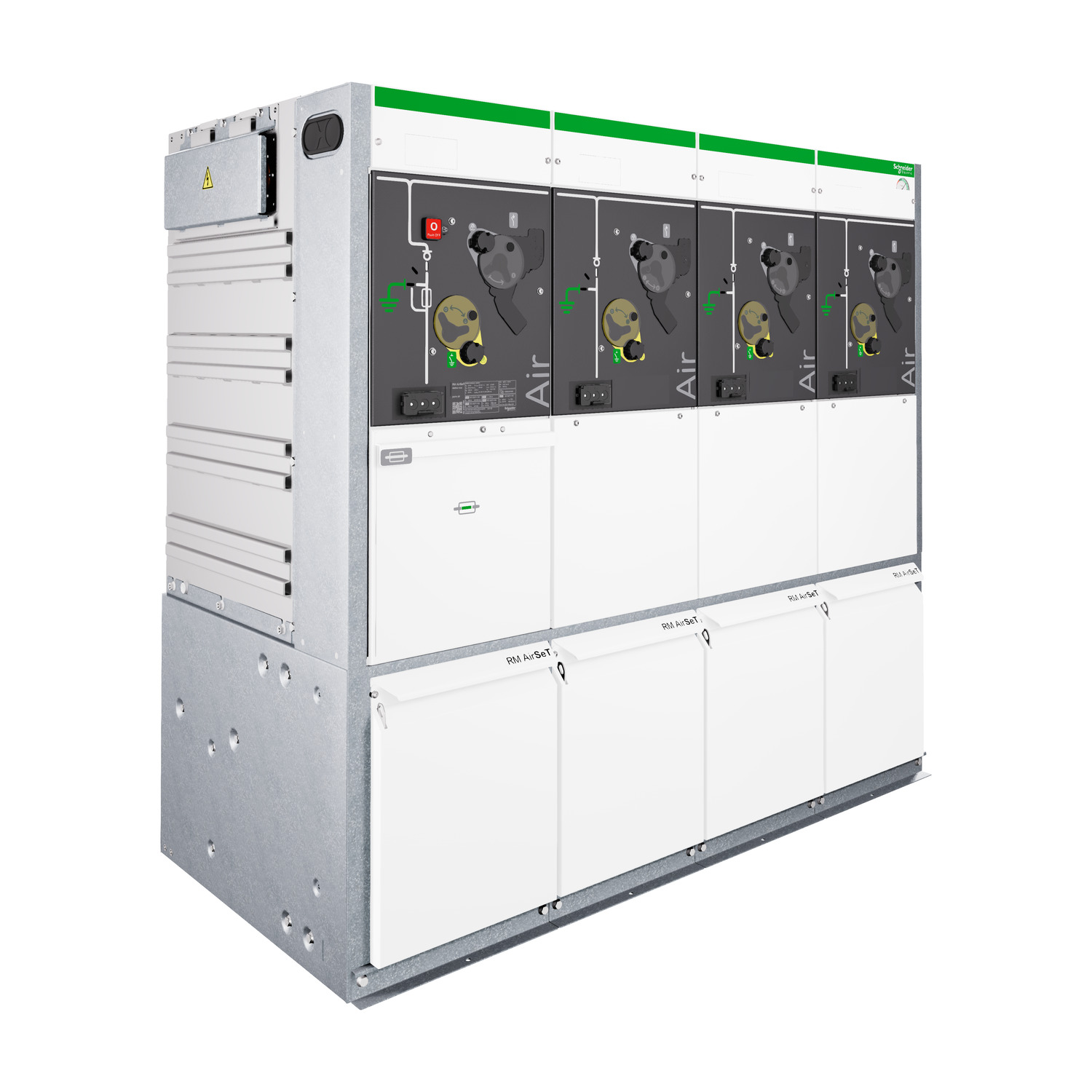 RMUDY-24-4F-QIII - Ring Main Unit, RM AirSeT, 4 functions QIII, 24kV ...